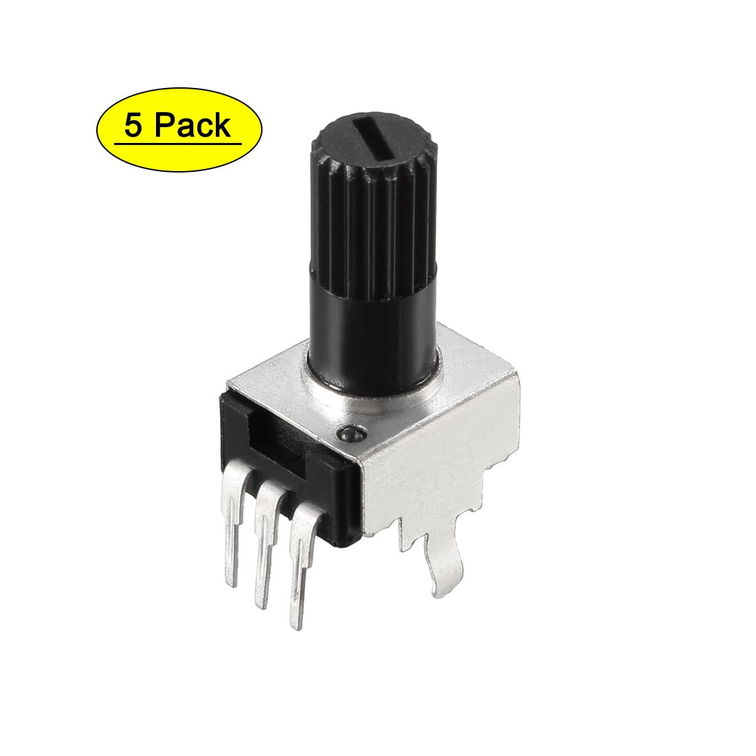 Uxcell Potentiometer 12mm 100K Ohm Variable Resistors Single Turn ...