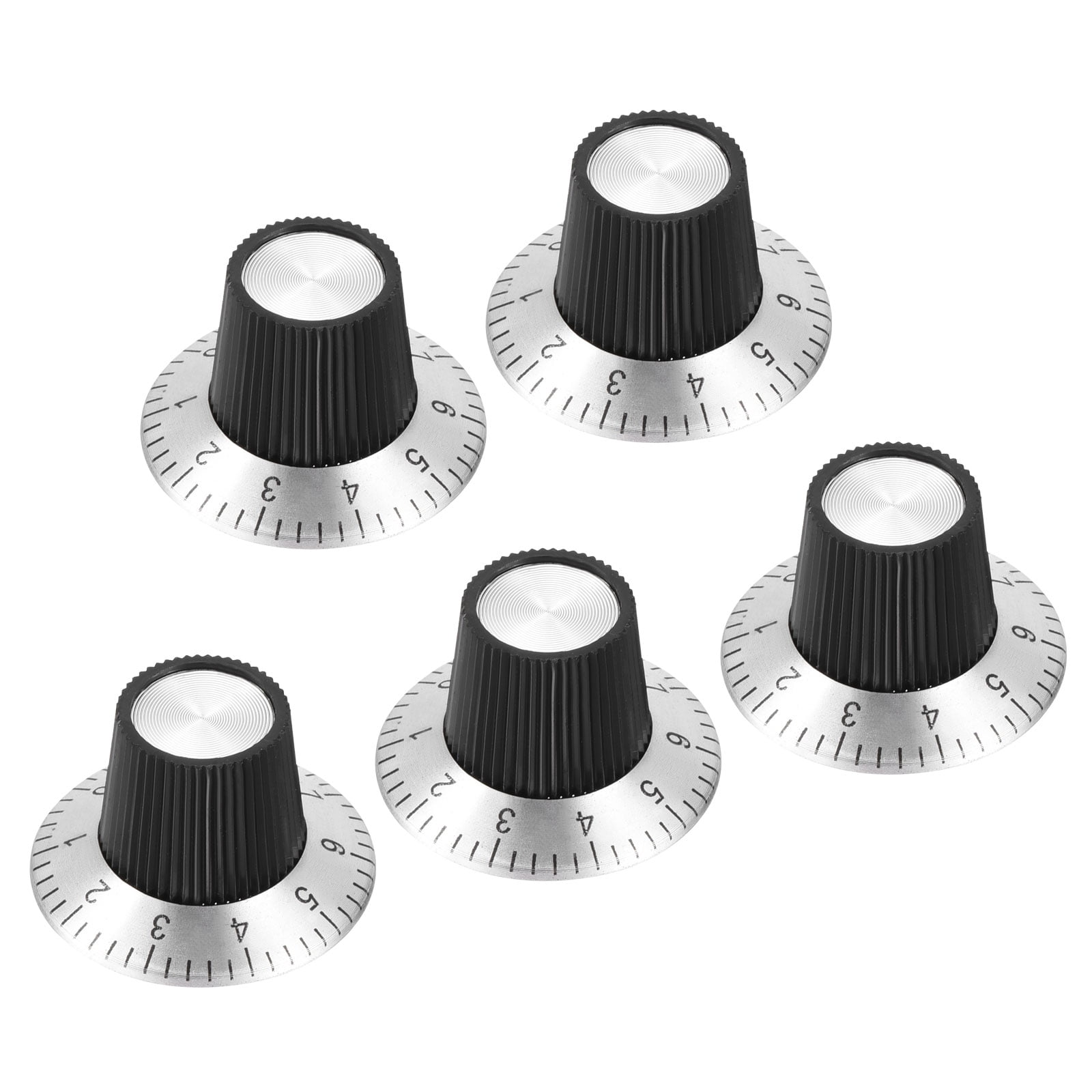 Uxcell Potentiometer Knobs Aluminium Alloy 29x18mm Scale Volume Control ...