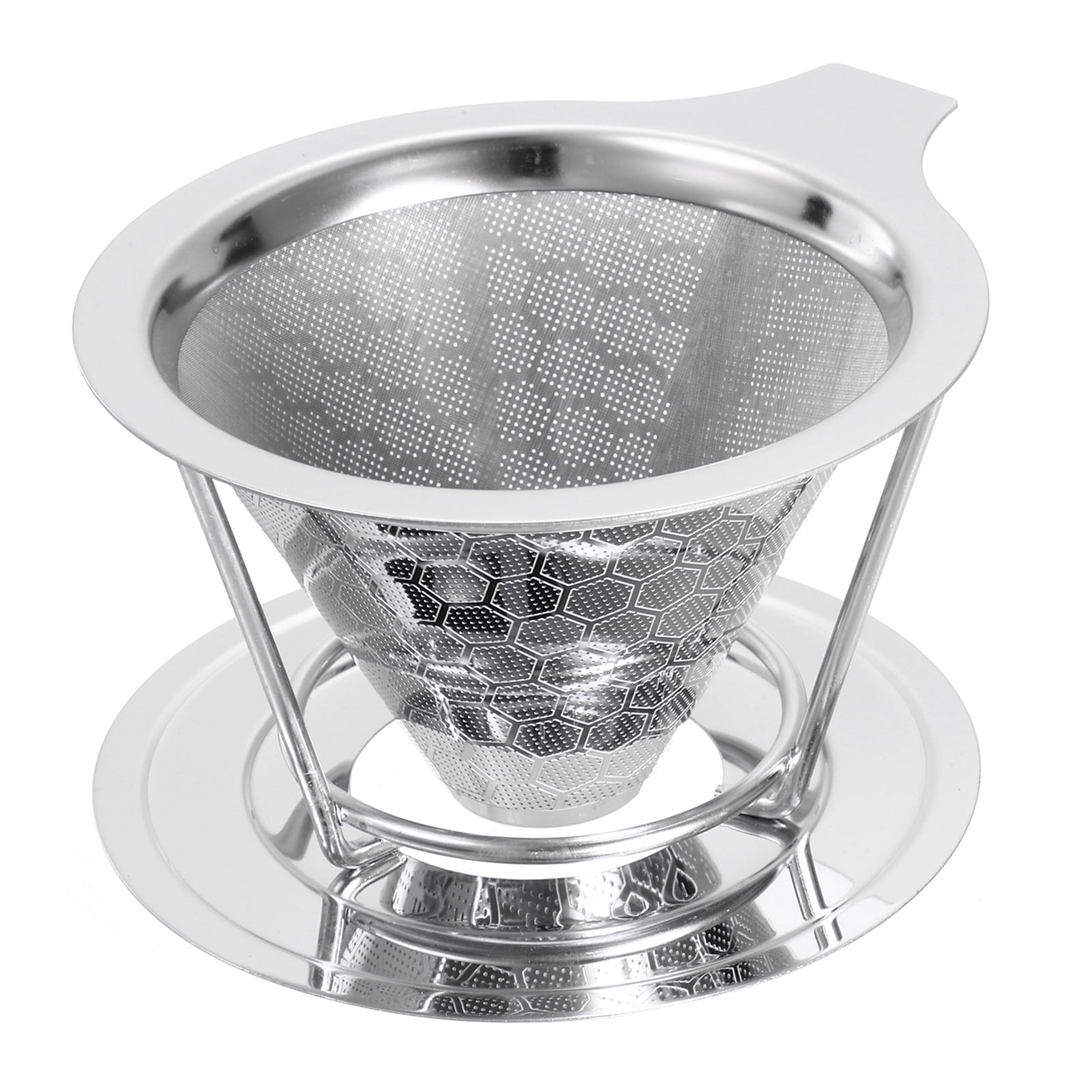 Uxcell Pour Over Coffee Dripper 300 Mesh 100mm Diameter Cone Reusable ...