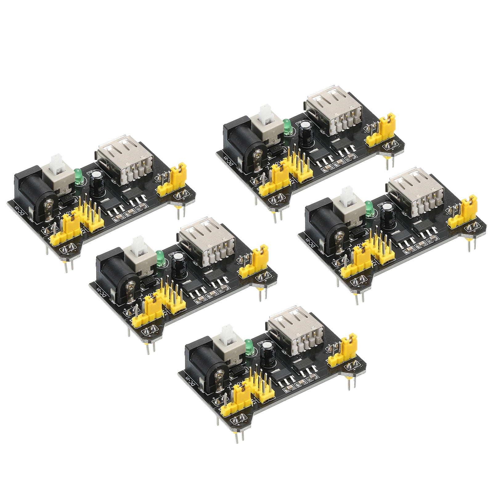 Uxcell Power Supply Module DC 6.5-12V to 3.3/5V 0.7A Black for MB102 ...