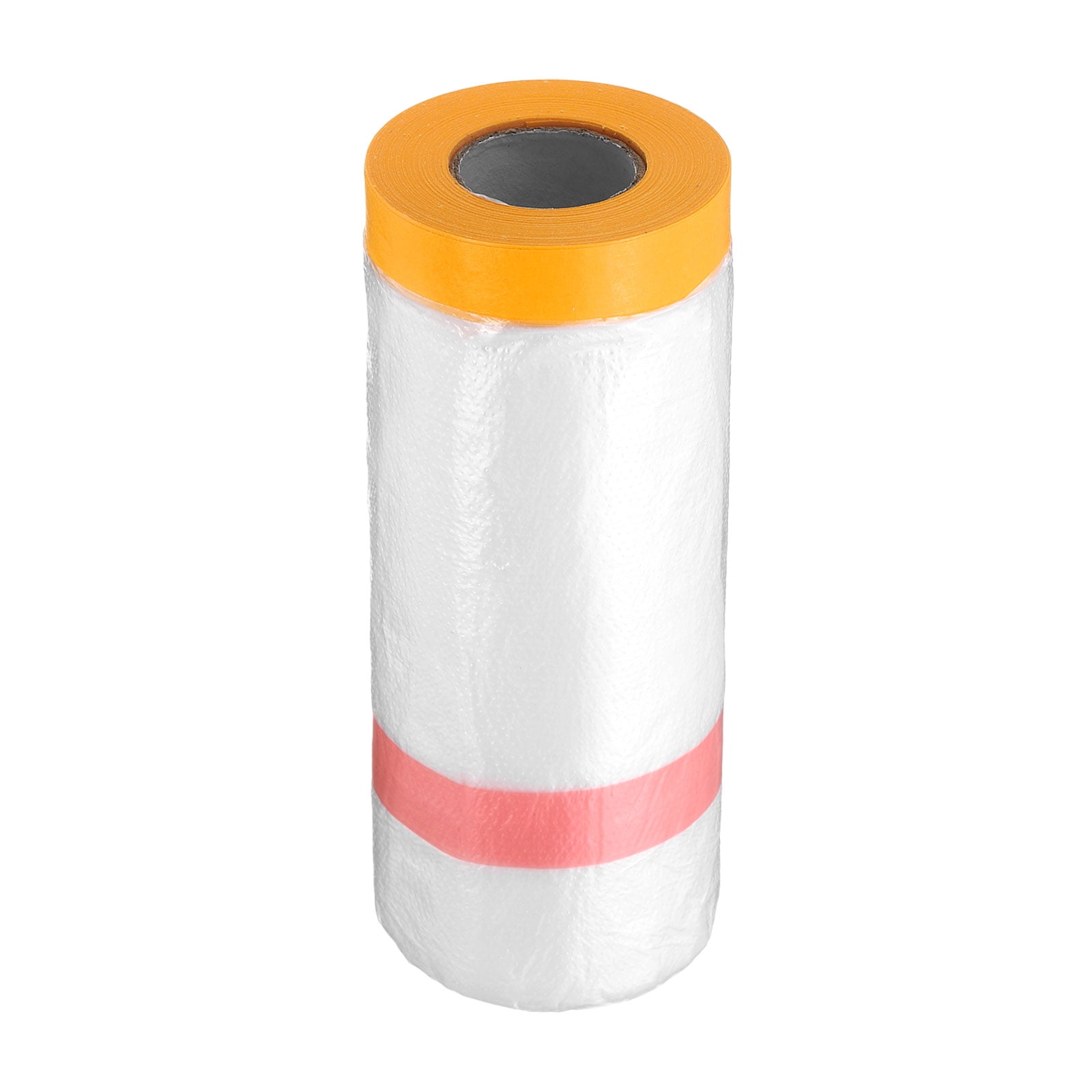 Uxcell Pre-Taped Masking Film 43.3x65.6ft Double Adhesive Tape and ...