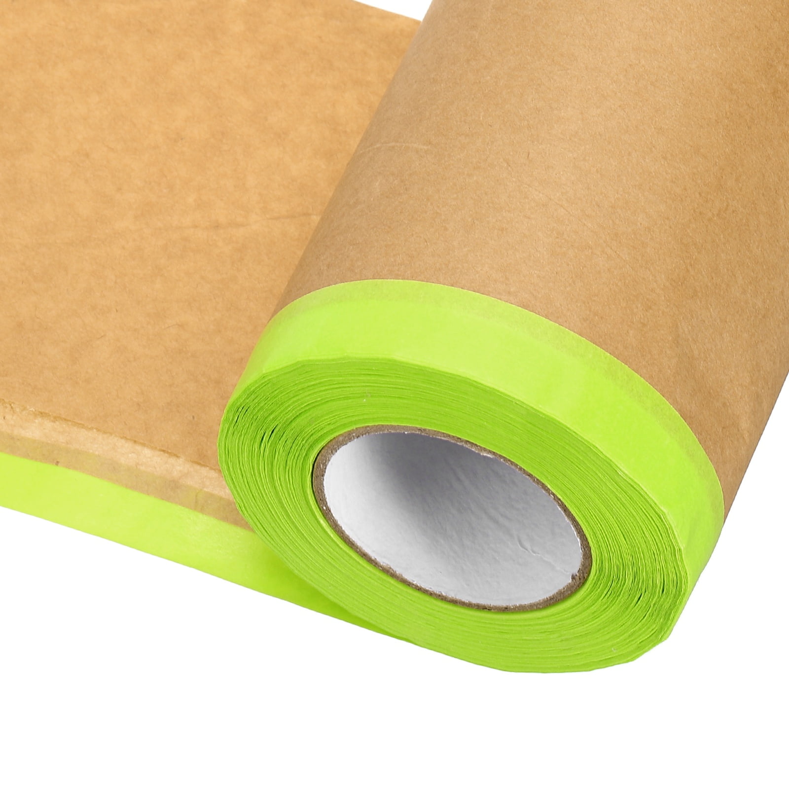 Uxcell Pre-Taped Masking Paper, 8" x 49 ft Paint Adhesive Protective ...