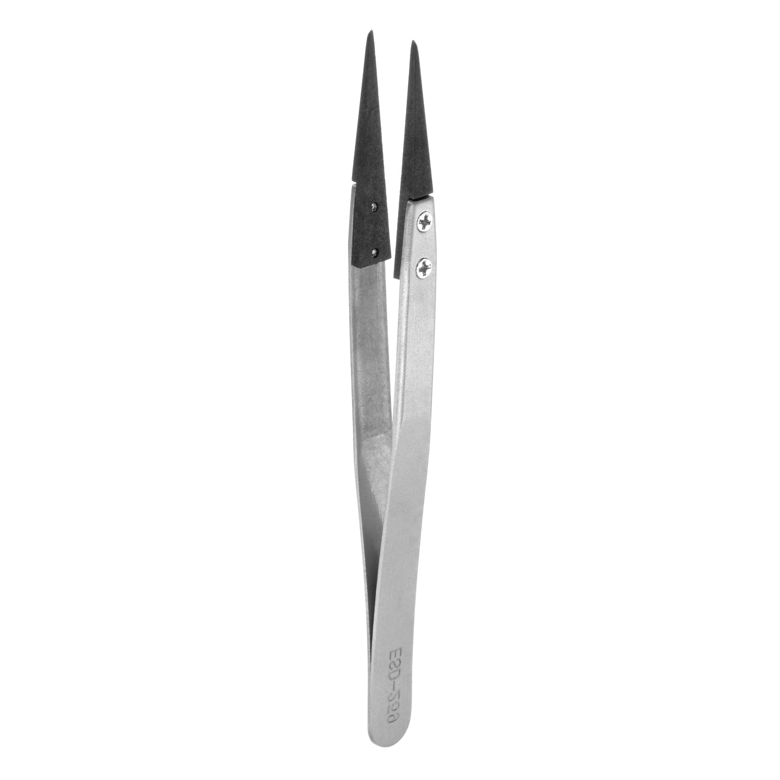 Uxcell Precision Ceramic Tweezer 5.1" Stainless Steel ESD Tweezers Anti ...