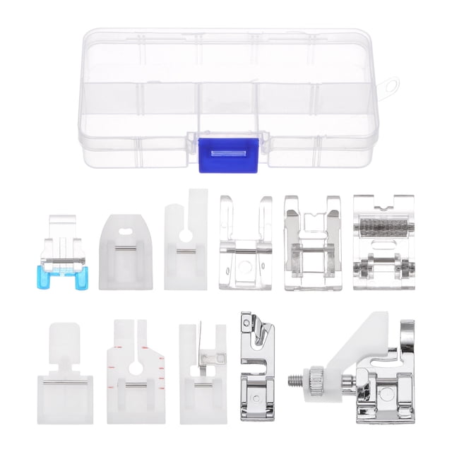 Uxcell Presser Foot Plastic with Storage Box for Low Shank Sewing ...