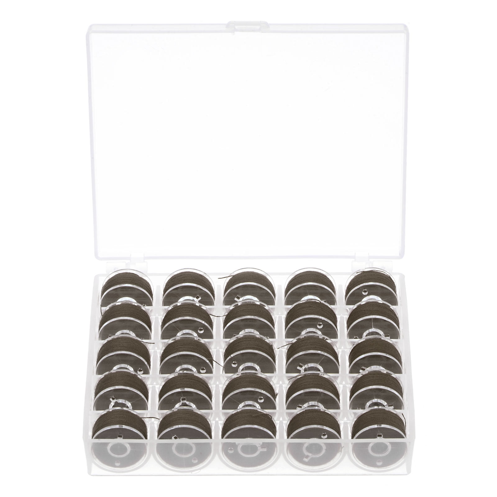 Uxcell Prewound Bobbin Thread with Storage Case for Embroidery and ...