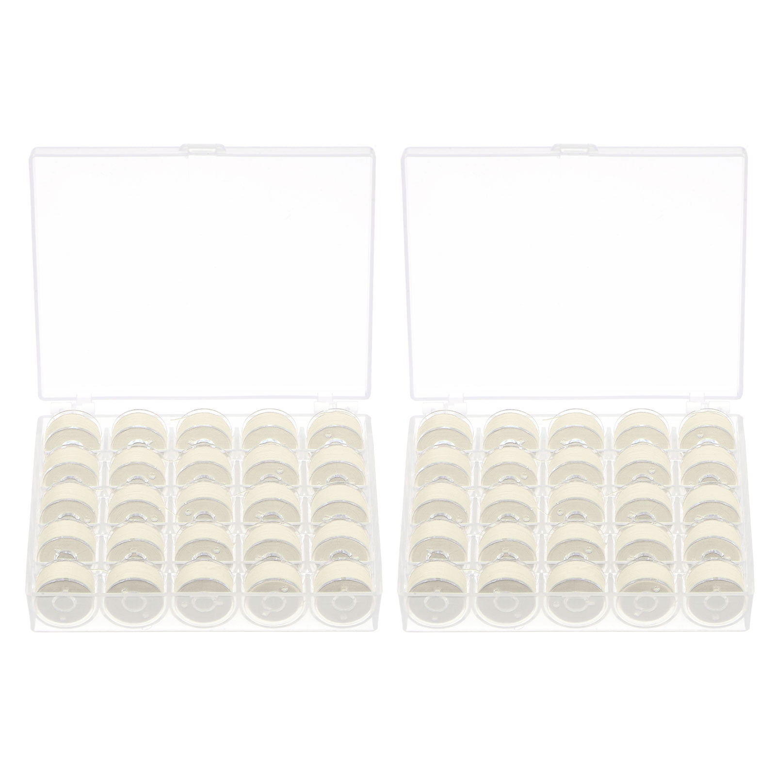 Uxcell Prewound Bobbin Thread with Storage Case for Embroidery and ...