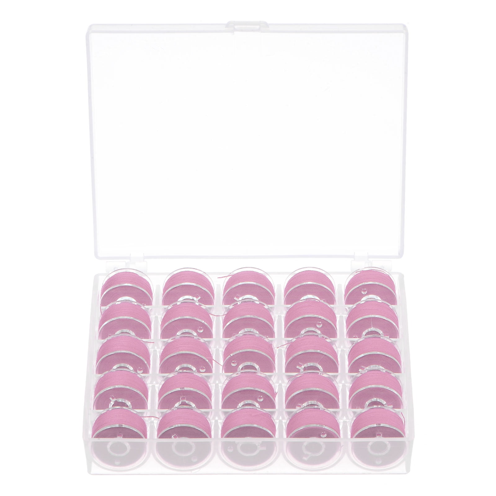 Uxcell Prewound Bobbin Thread with Storage Case for Embroidery and ...