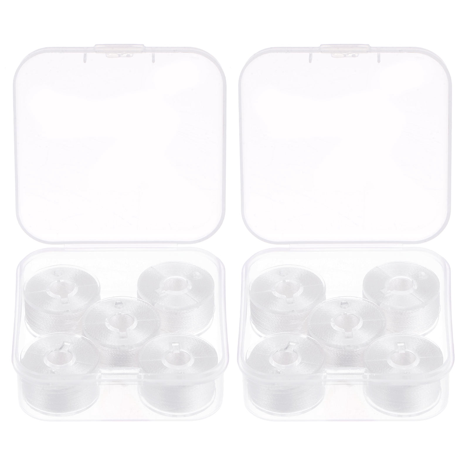 Uxcell Prewound Bobbin Thread with Storage Plastic Case for Embroidery ...