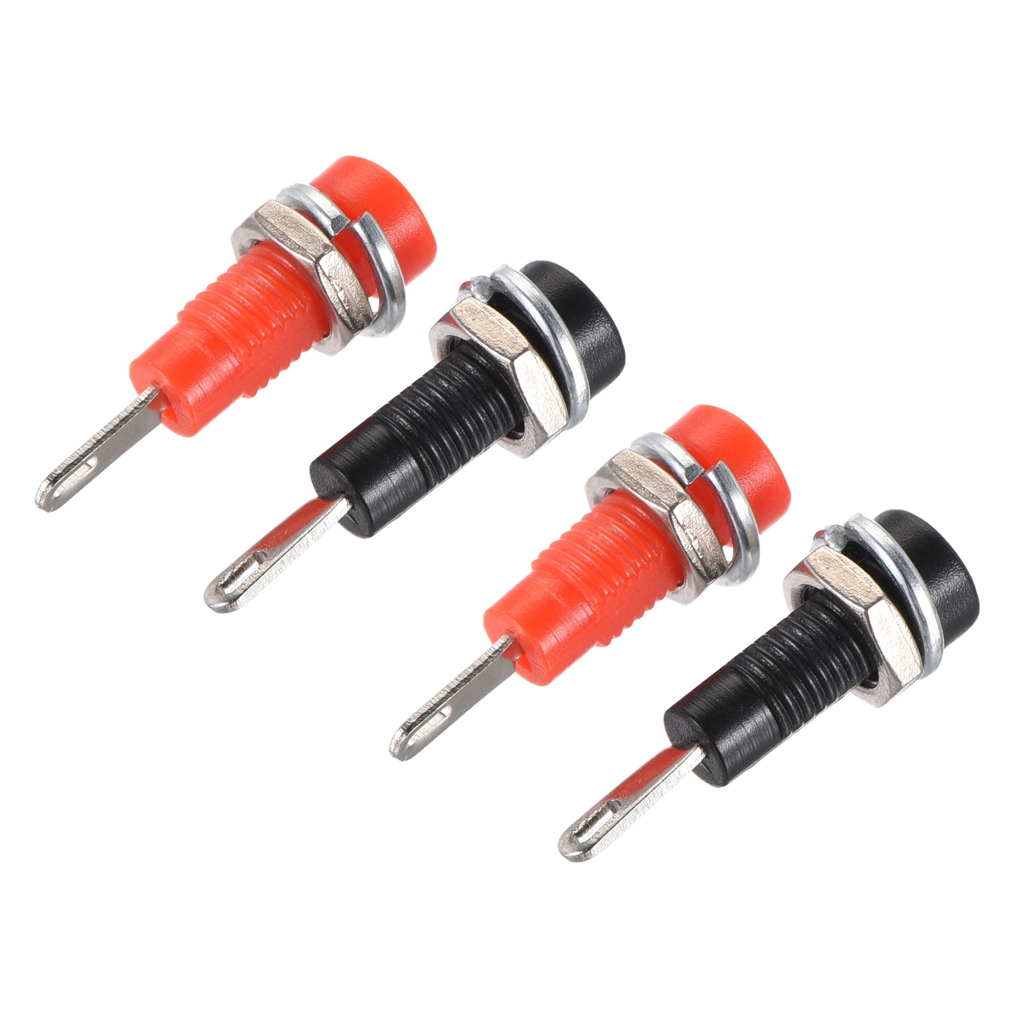 Uxcell Probe Binding Post 2mm Banana Female Jack Socket Panel Mount Red ...
