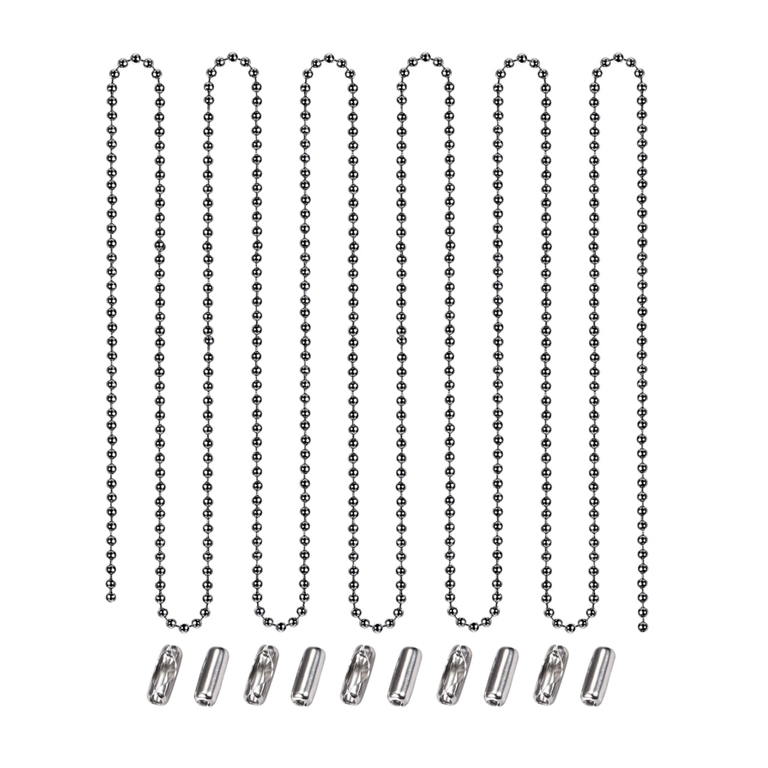 Uxcell Pull Chain Extension Chrome Beaded Chain 10 Ft with 10 ...