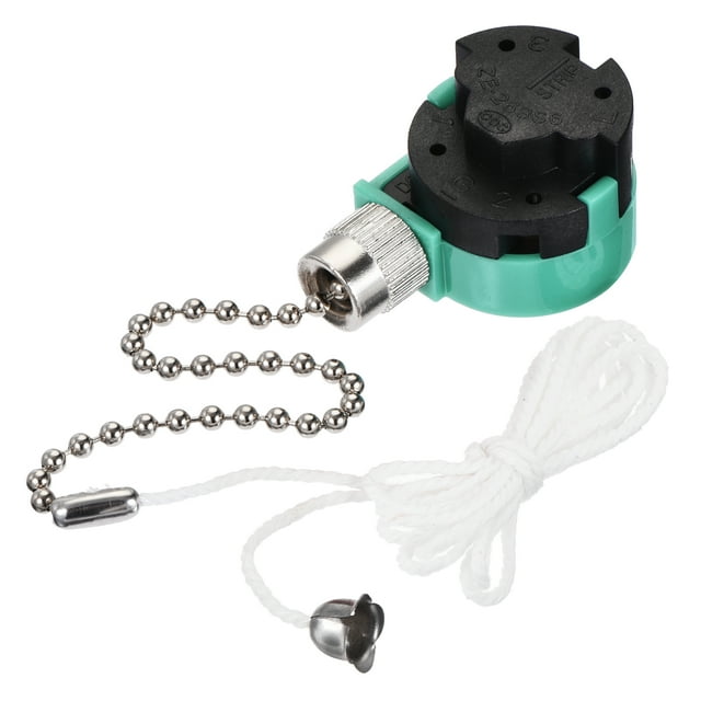 Uxcell Pull Chain Switch 3 Speed with String for Ceiling Fan Lamp Green ...