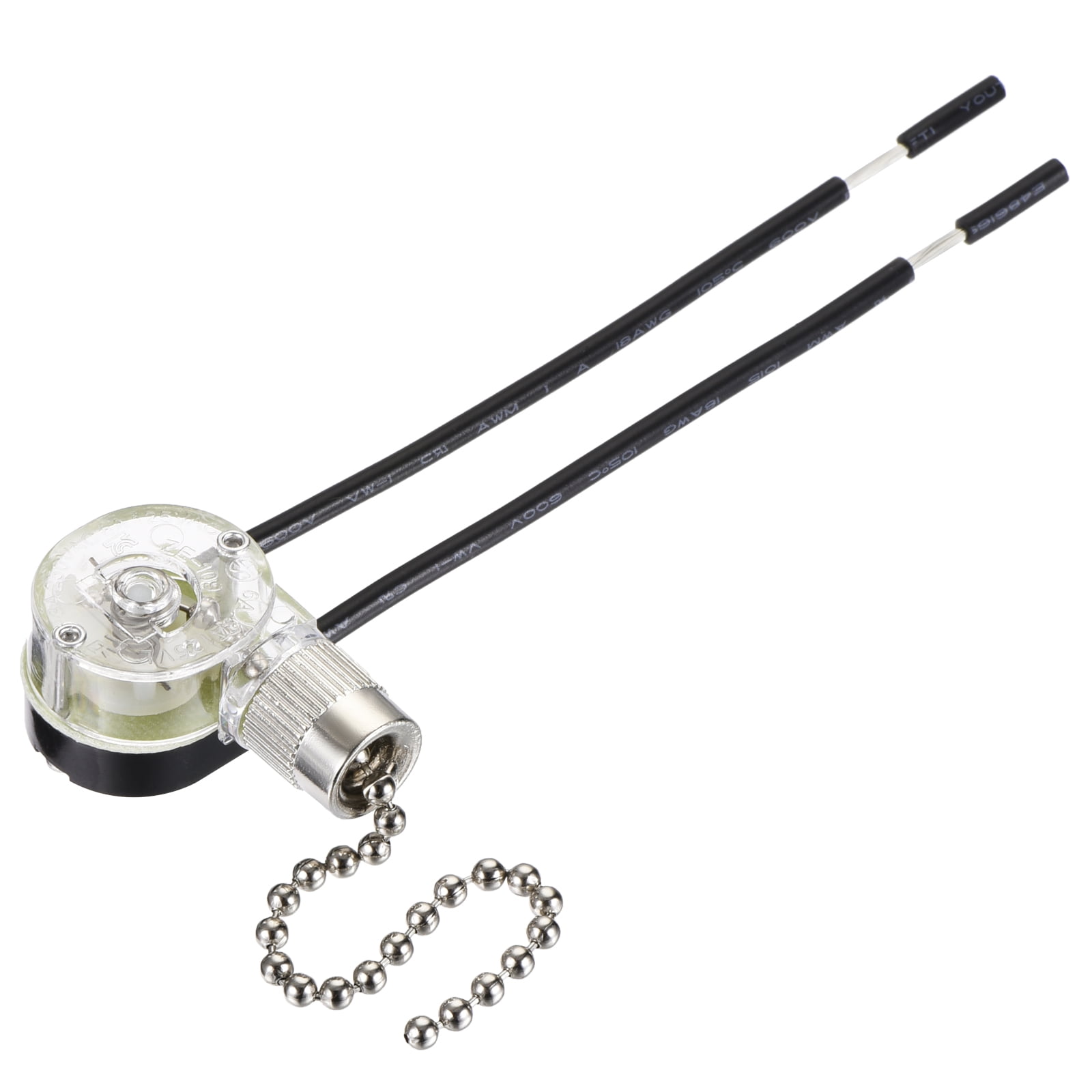 Uxcell Pull Chain Switch on-off ZE-109 for Ceiling Fan Lamp Light ...