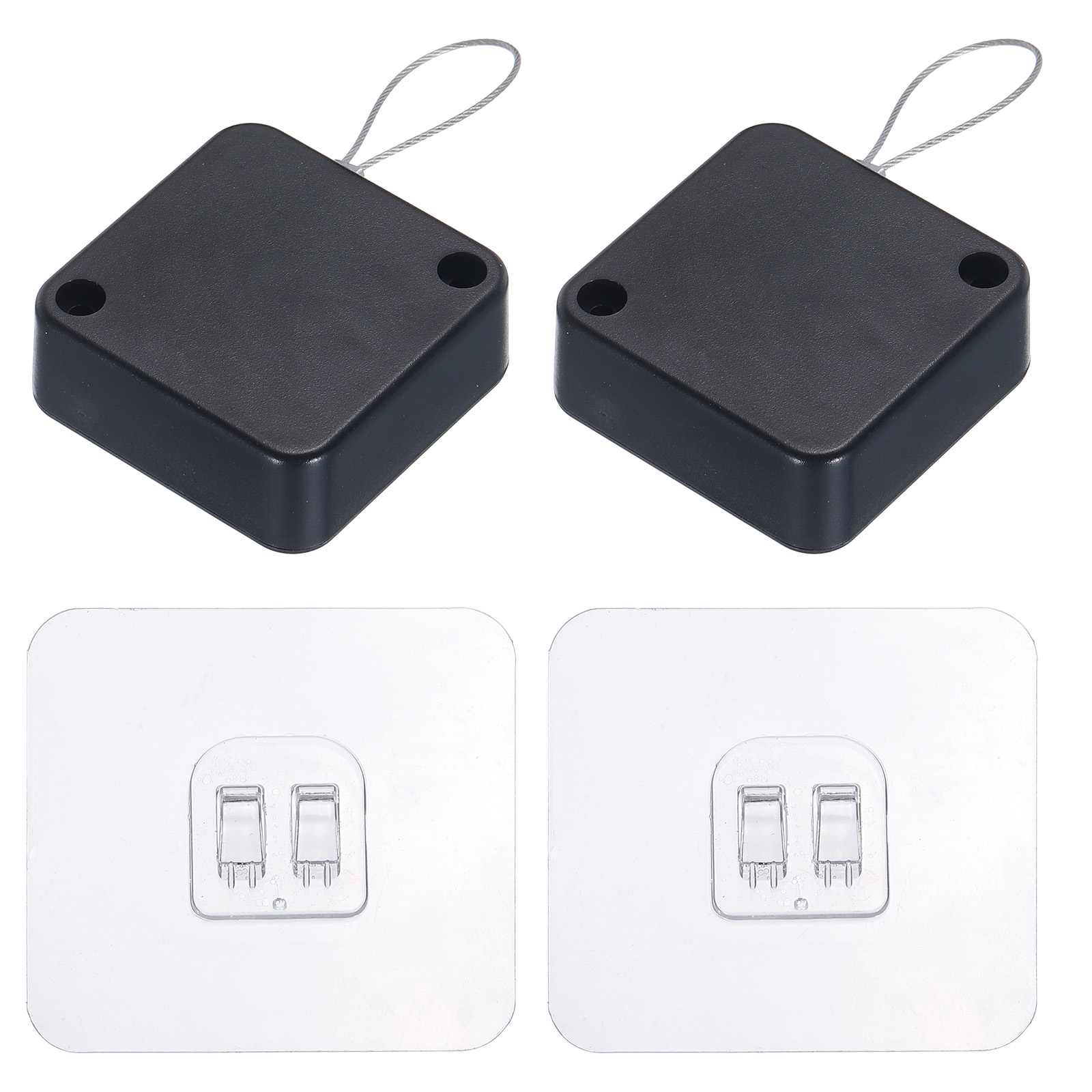 Uxcell Punch Free Automatic Sensor Door Closer ABS Closer with Steel ...