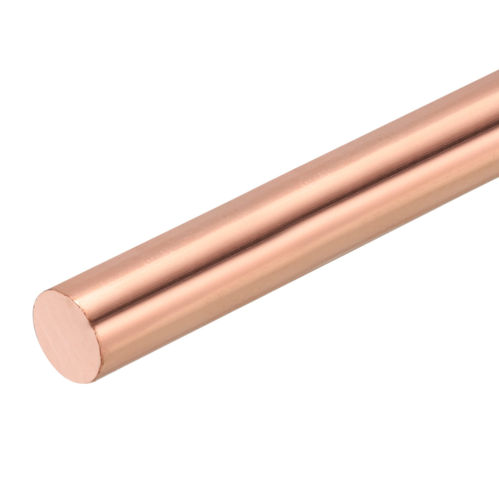 Uxcell Pure Copper Round Rod 0.63 Inch Diameter 8 Inch Length Solid ...