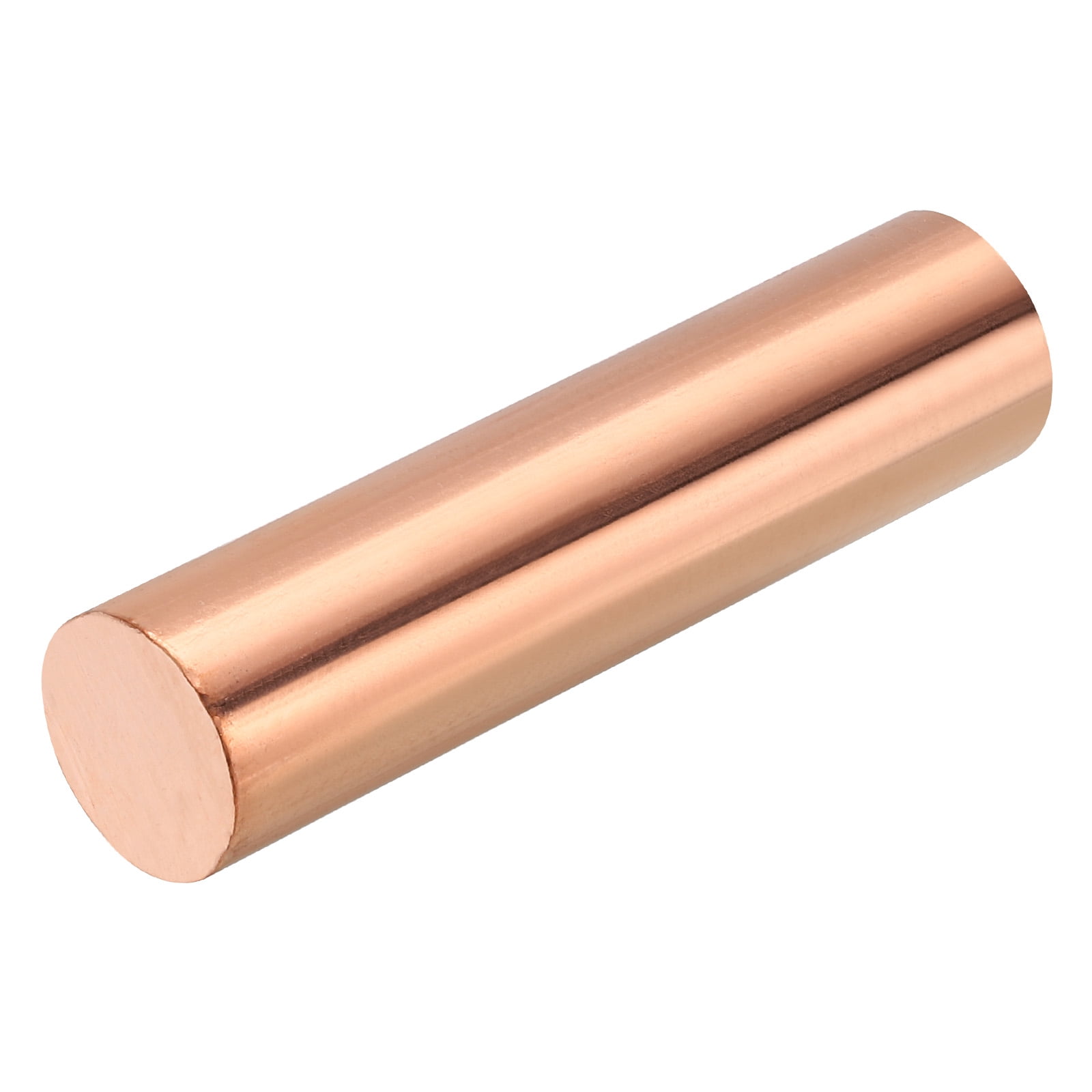 Uxcell Pure Copper Round Rod Diameter Length Solid Copper Rod Lathe Bar ...
