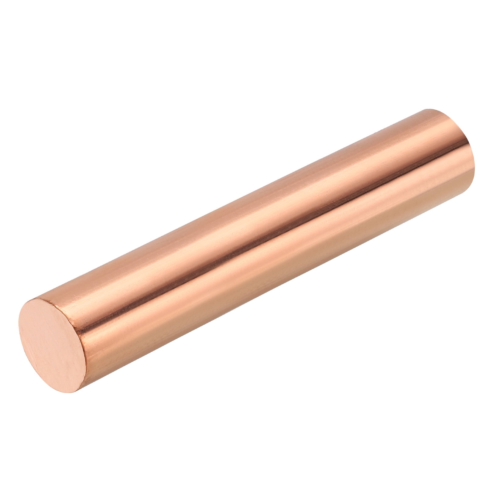 Uxcell Pure Copper Round Rod 0.98 Inch Diameter 6 Inch Length Solid ...