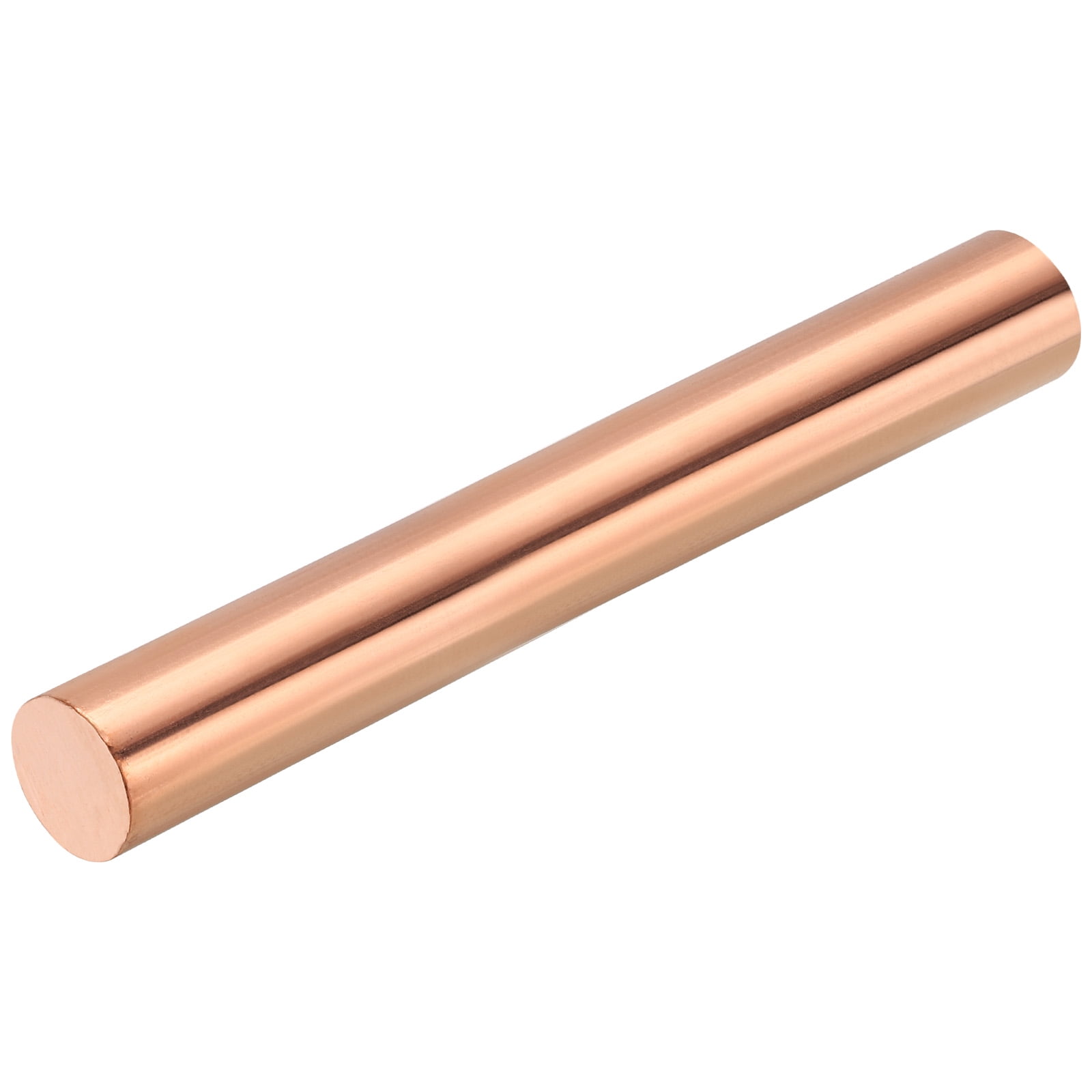 Uxcell Pure Copper Round Rod Diameter Length Solid Copper Rod Lathe Bar ...