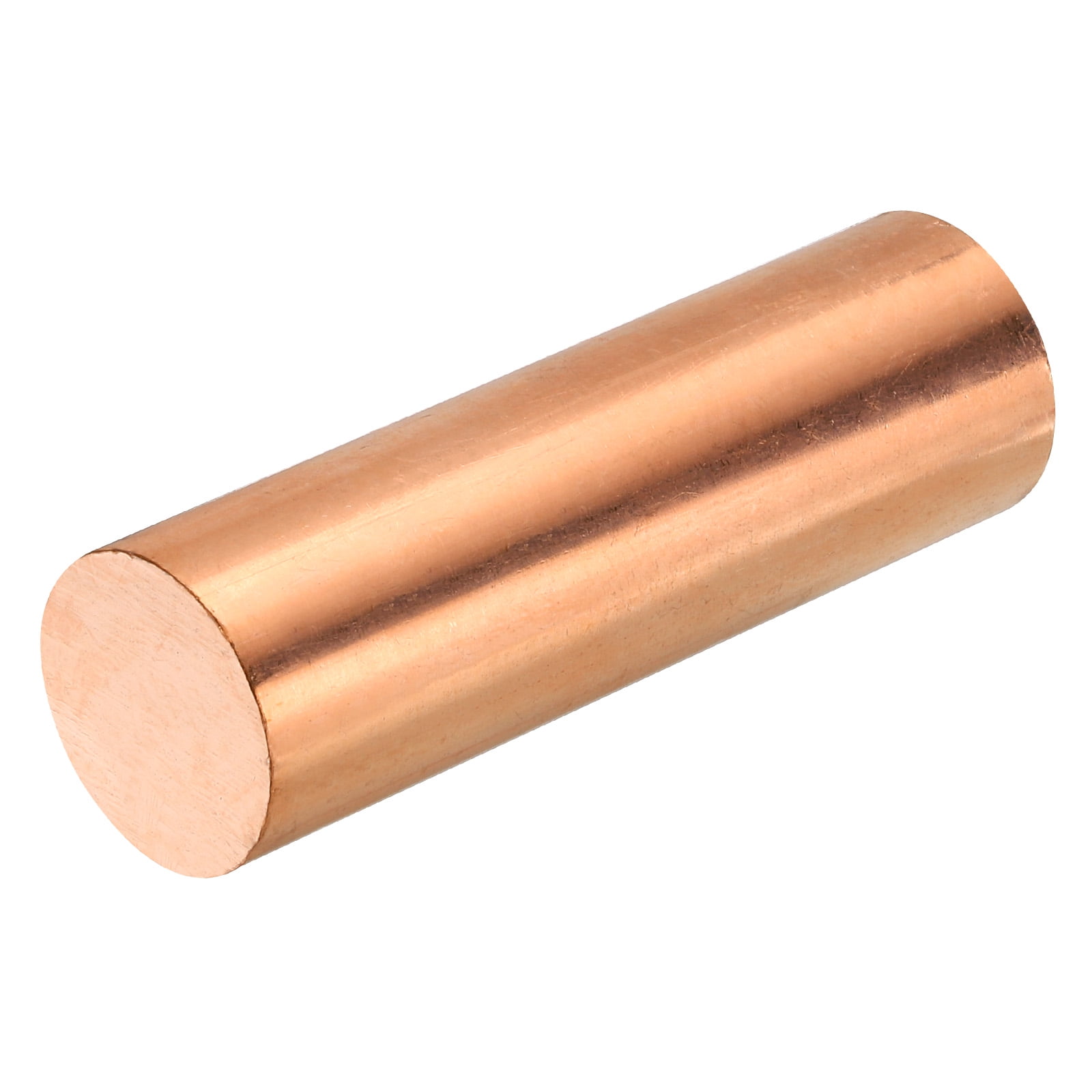 Uxcell Pure Copper Round Rod Diameter Length Solid Copper Rod Lathe Bar ...