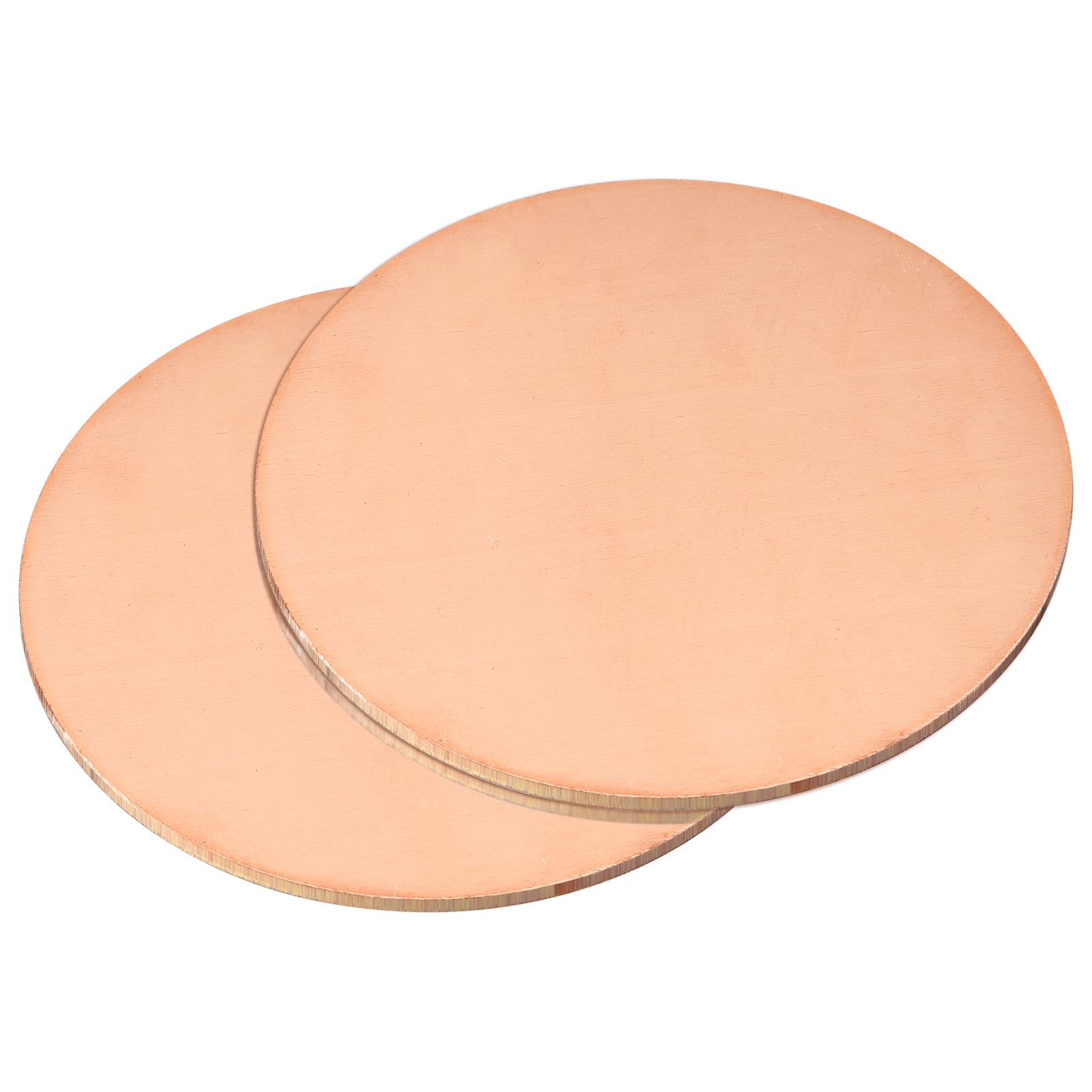 Uxcell Pure Copper Sheet, 2Pack 3" x 0.08" 12 Gauge T2 Copper Metal ...