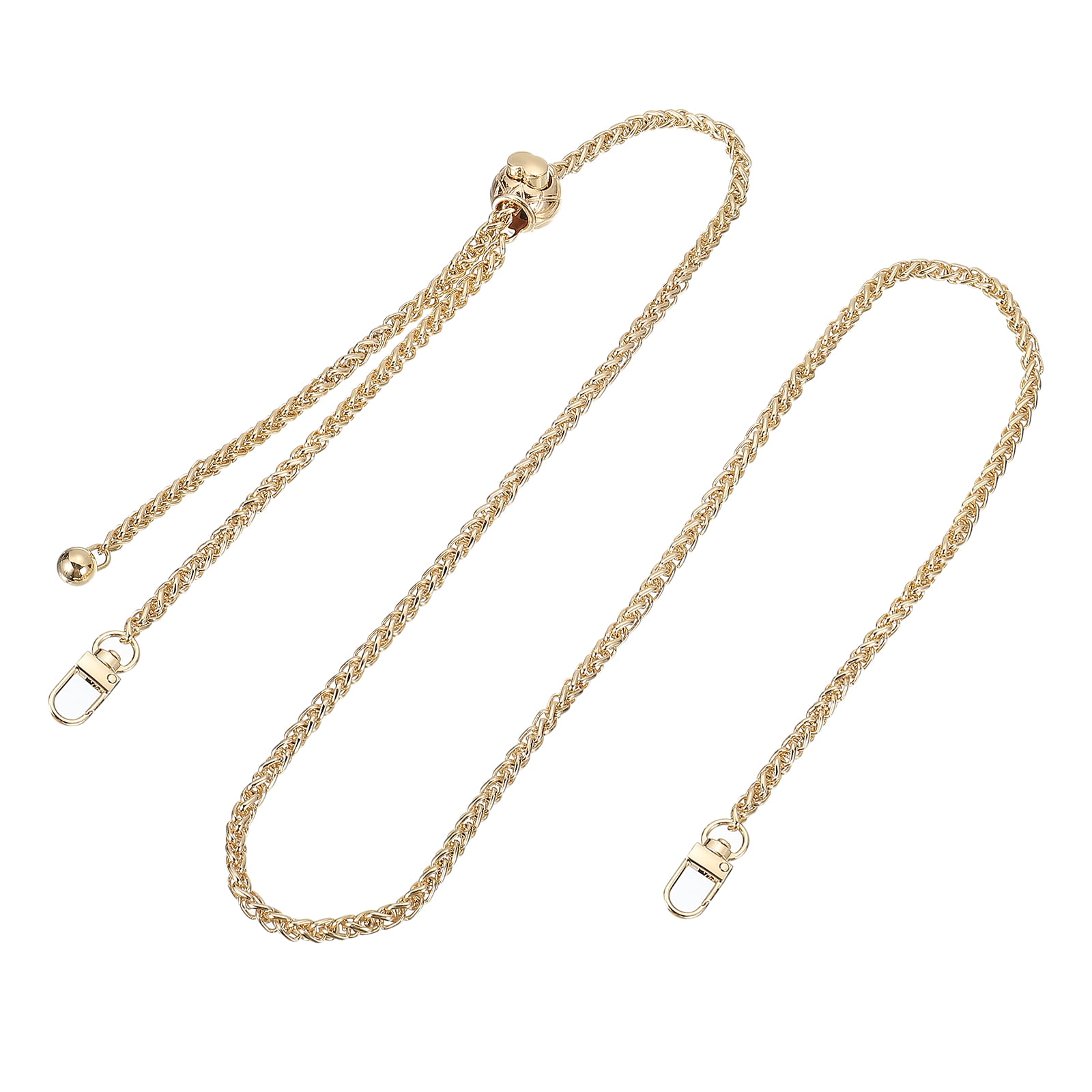 Uxcell Purse Chain Strap, 50 Inch Adjustable Chains Strap Light Gold ...