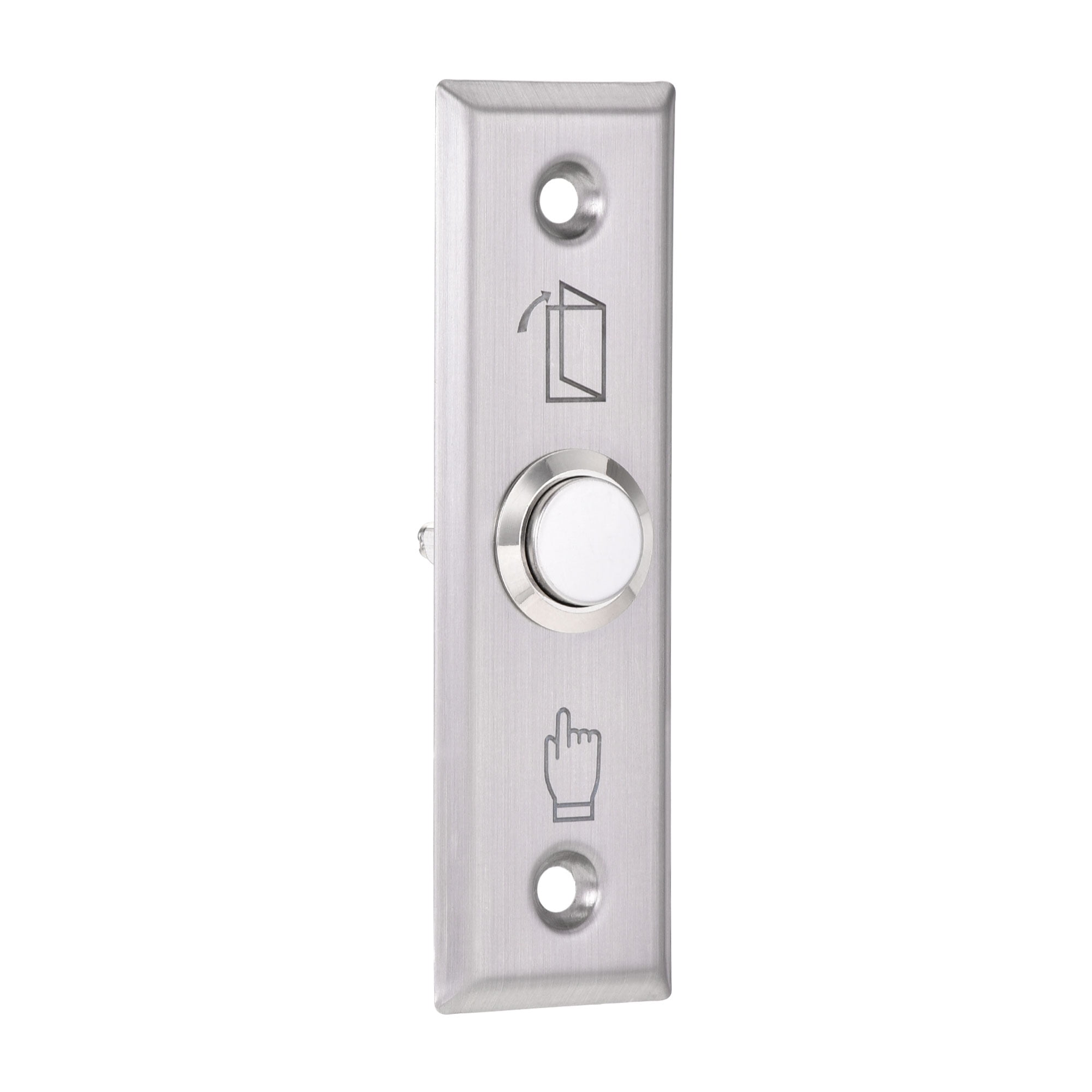 Uxcell Push Button Release Switch Door Access Control System Stainless Steel Panel 92mmx28mm DC ...