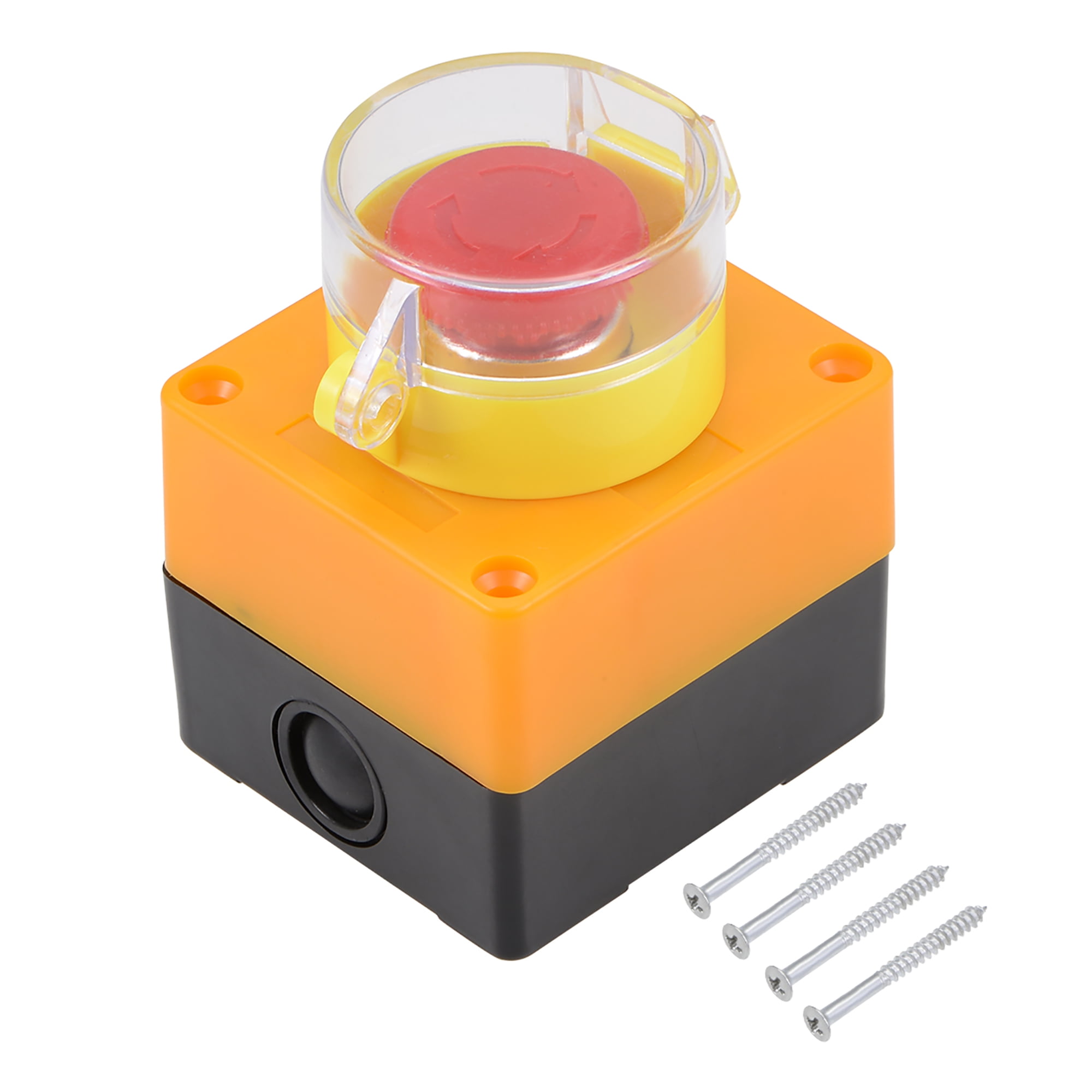 Uxcell Push Button Switch Station Latching NC NO Stop Switch with ...