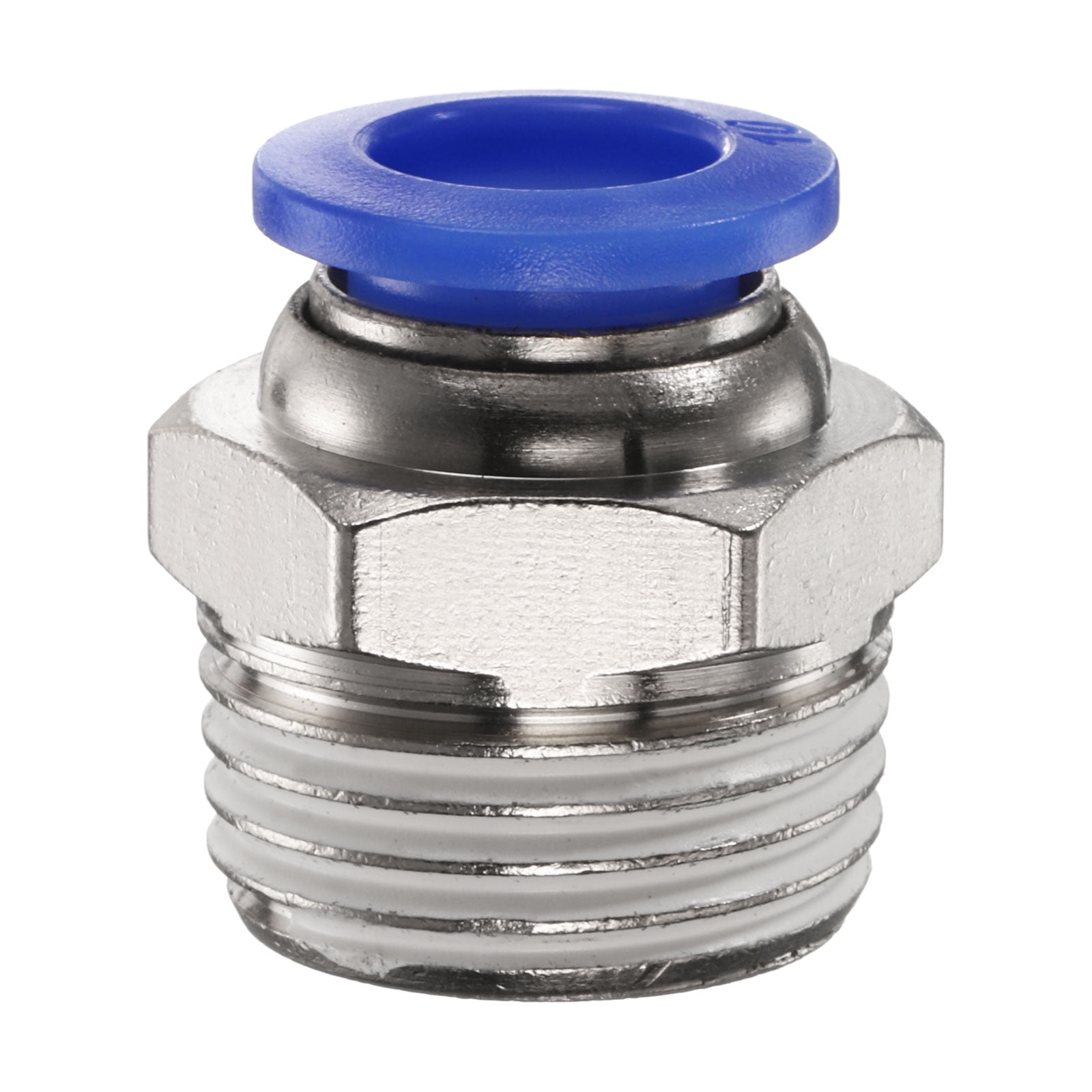Uxcell Push to Connect Fitting 10mm Tube OD x 1/2" NPT Thread Male Straight Quick Connector ...