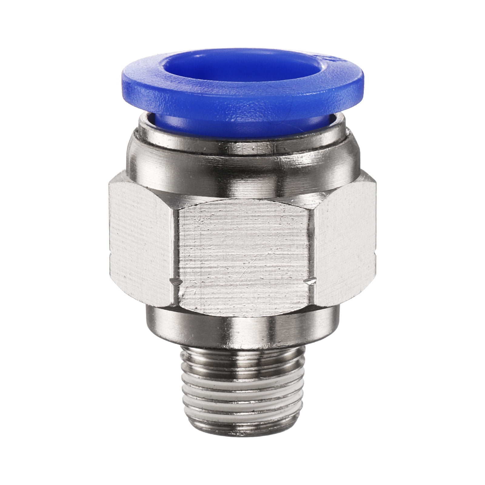 Uxcell Push to Connect Fitting 12mm Tube OD x 1/8" NPT Thread Male ...