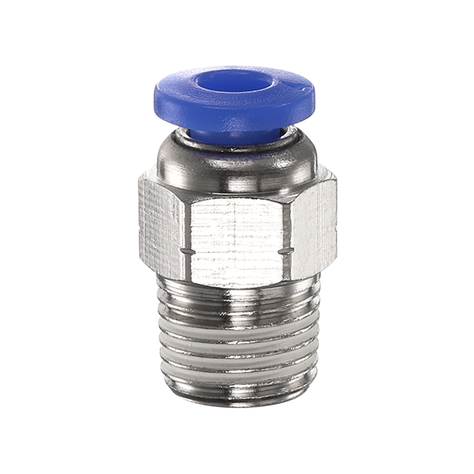 Uxcell Push to Connect Fitting 4mm Tube OD x 1/8" NPT Thread Male Straight Quick Connector ...