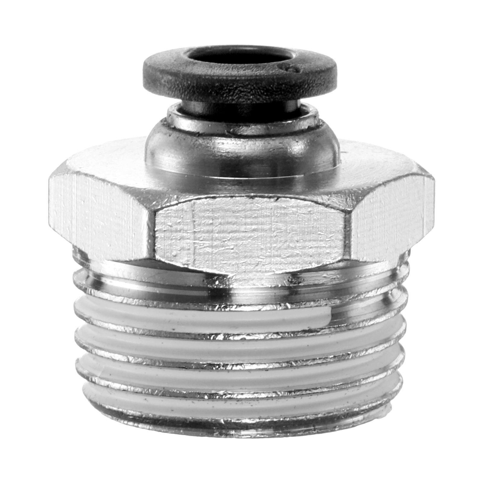 Uxcell Push to Connect Fitting 6mm Tube OD x 1/2" NPT Thread Male Straight Quick Connector ...