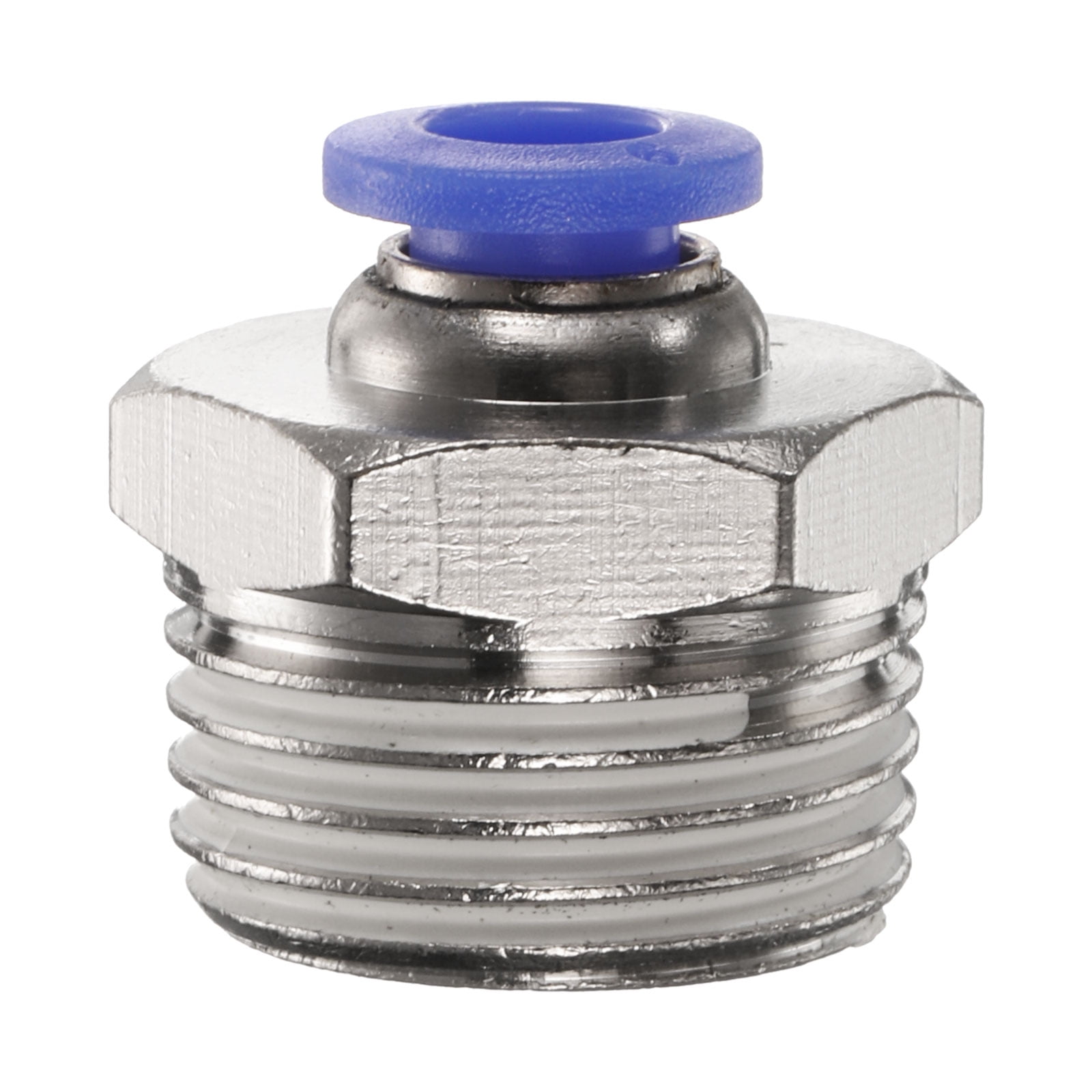 Uxcell Push to Connect Fitting 6mm Tube OD x 1/2" NPT Thread Male Straight Quick Connector ...