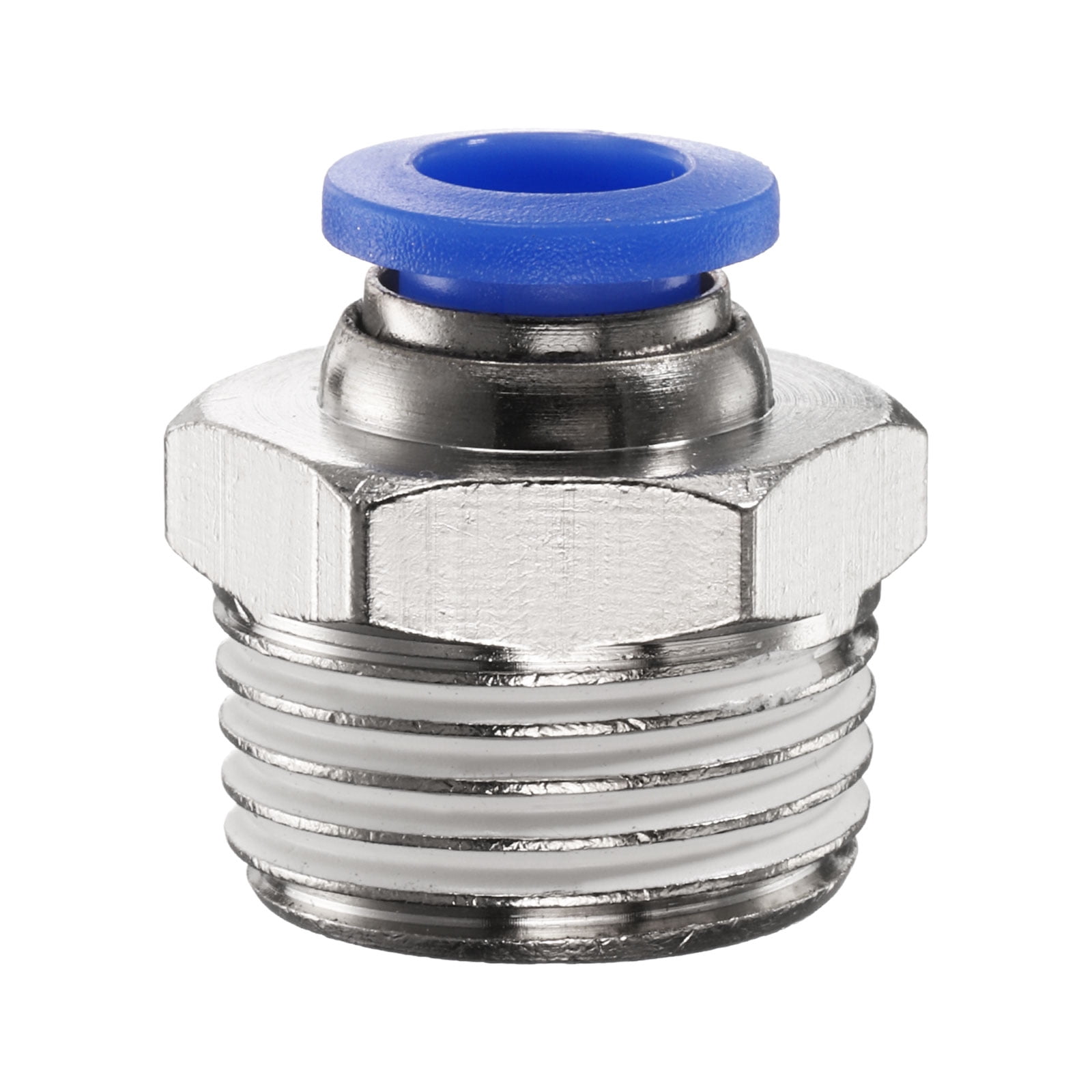 Uxcell Push to Connect Fitting 8mm Tube OD x 1/2" NPT Thread Male Straight Quick Connector ...