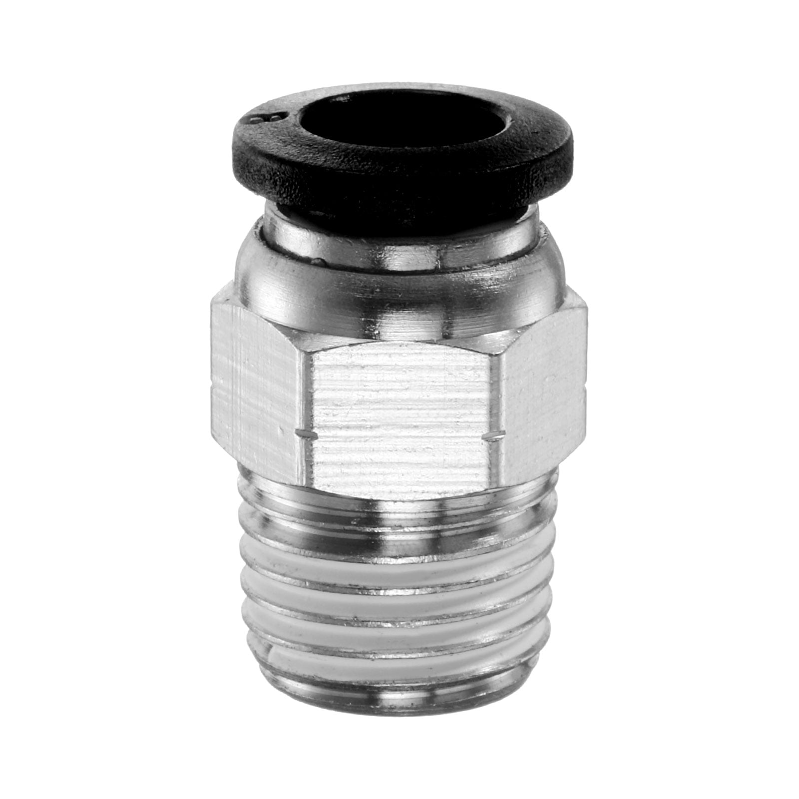 Uxcell Push to Connect Fitting 8mm Tube OD x 1/4" NPT Thread Male ...