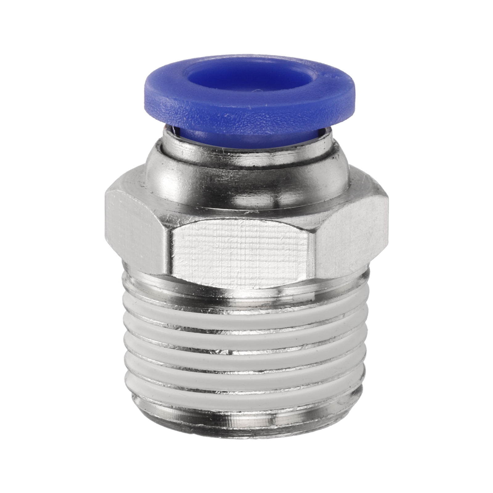 Uxcell Push to Connect Fitting 8mm Tube OD x 3/8" NPT Thread Male Straight Quick Connector ...