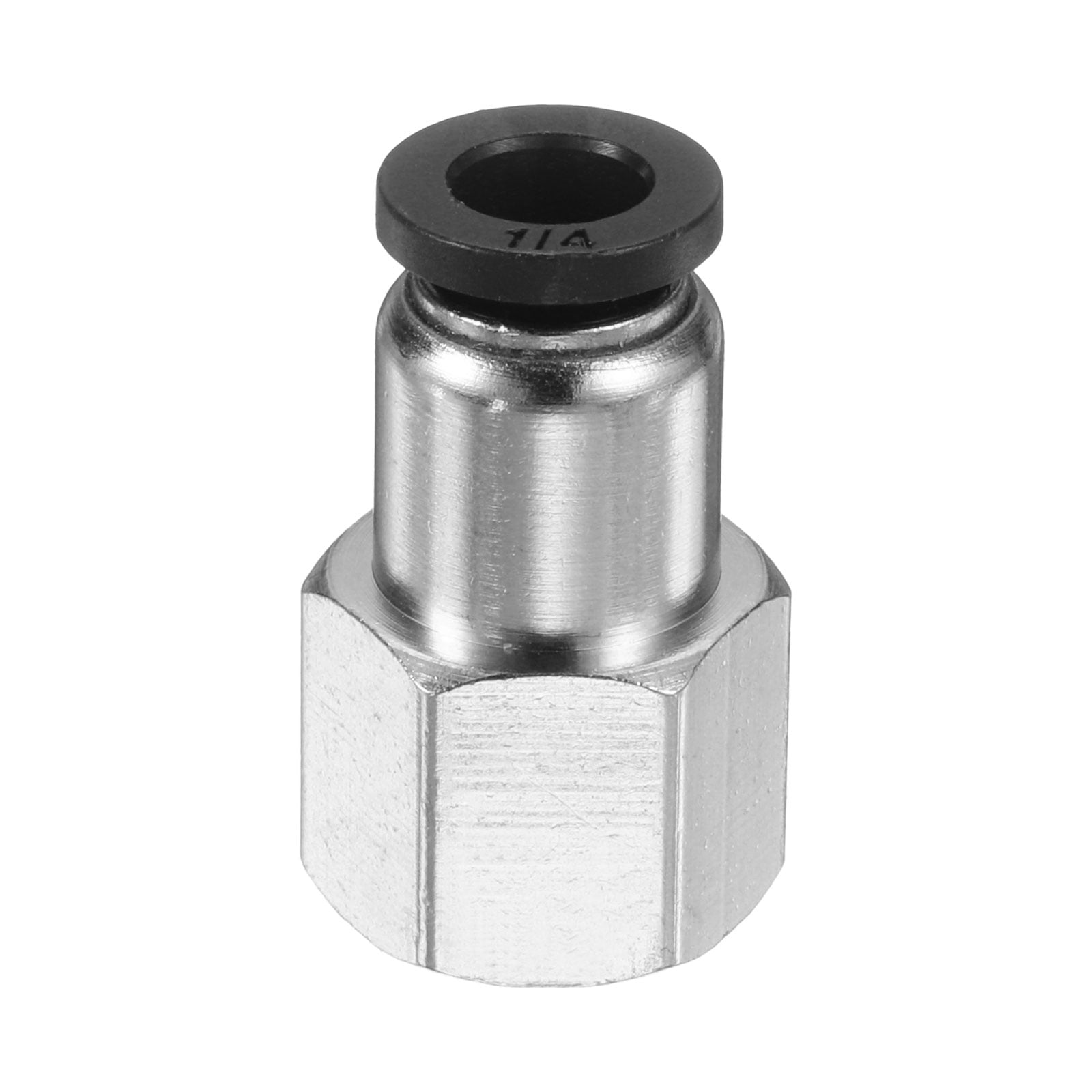 Uxcell Push to Connect Fittings 1/4" Tube OD x 1/4" NPT Thread Female Straight Pneumatic Tube ...