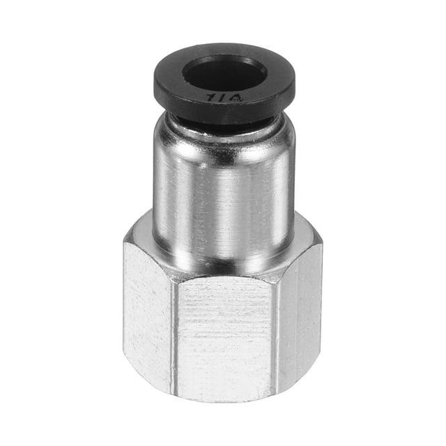 Uxcell Push to Connect Fittings 1/4" Tube OD x 1/4" NPT Thread Female ...