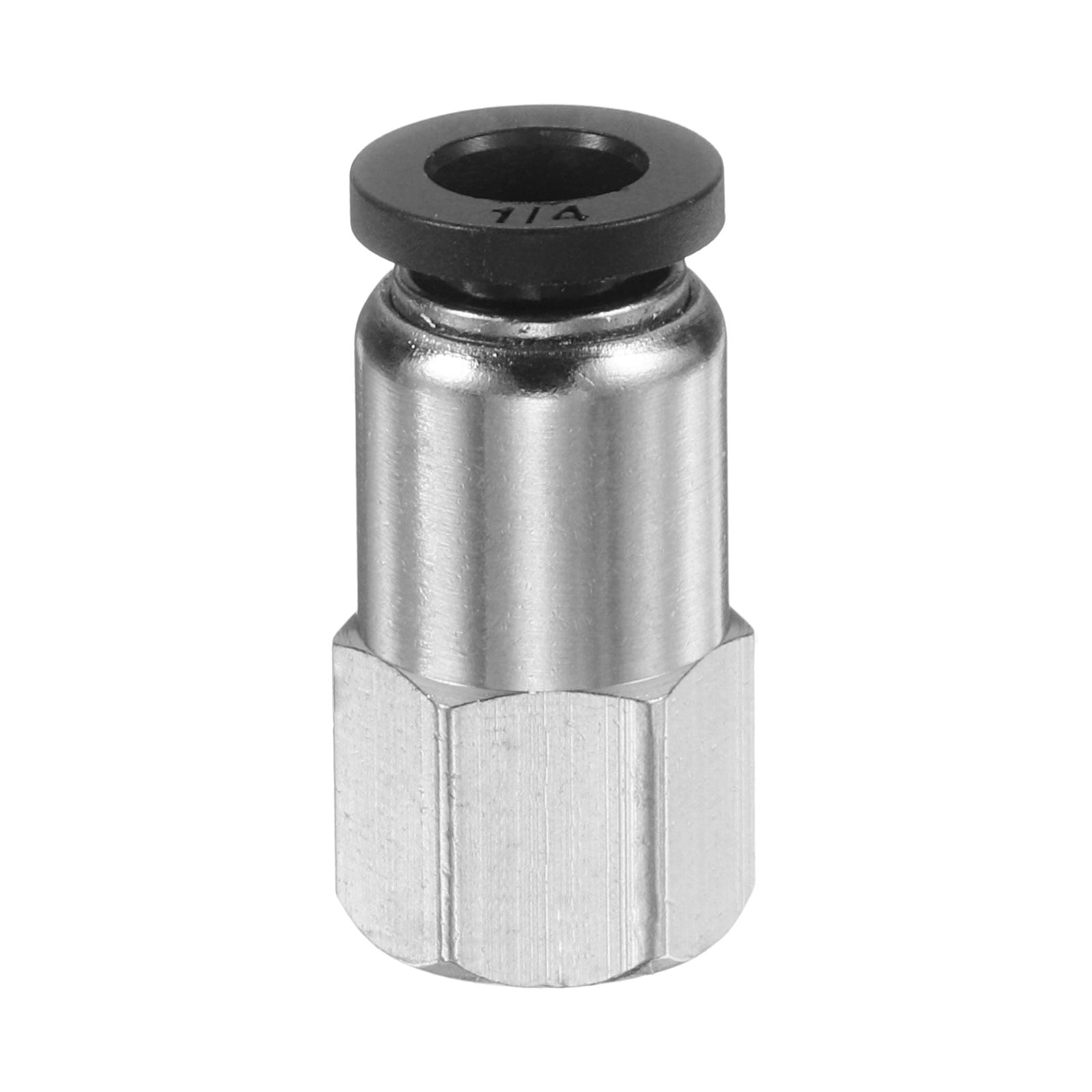 Uxcell Push to Connect Fittings 1/4" Tube OD x 1/8" NPT Thread Female Straight Pneumatic Tube ...