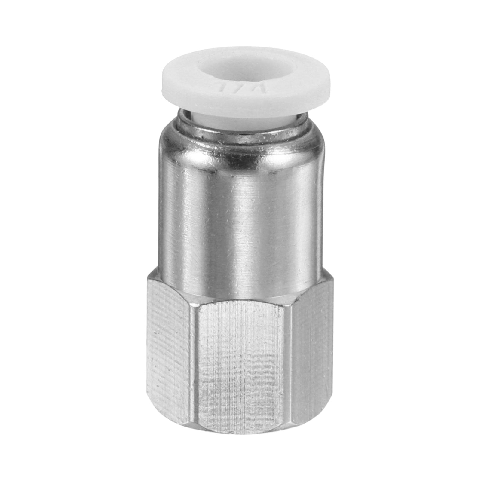 Uxcell Push to Connect Fittings 1/4" Tube OD x 1/8" NPT Thread Female Straight Pneumatic Tube ...