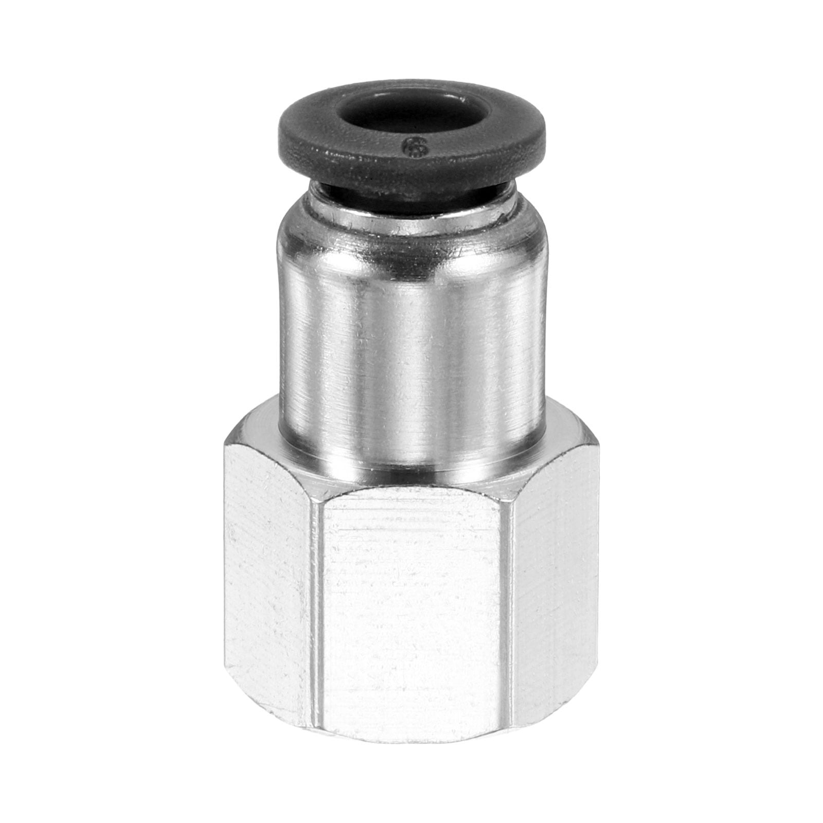 Uxcell Push to Connect Fittings 6mm Tube OD x 1/4" NPT Thread Female ...