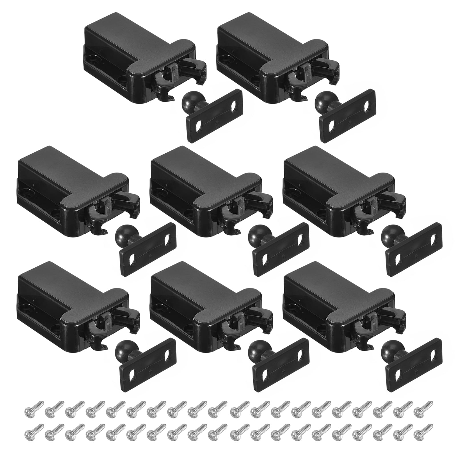 Uxcell Push Latch Touch Latch 8Pcs Push to Open Door Latch Rebound Self ...