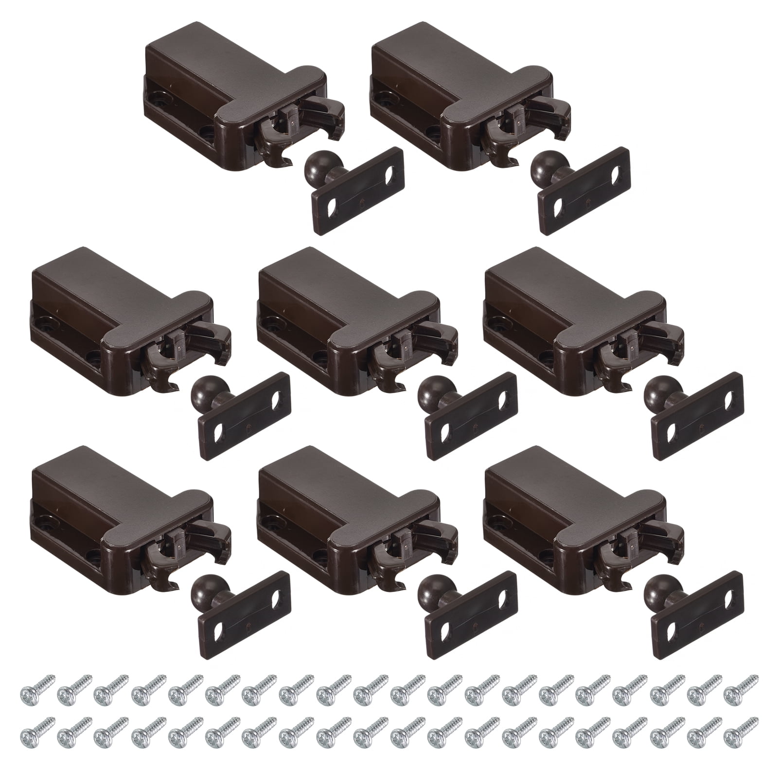 Uxcell Push Latch Touch Latch 8Pcs Push to Open Door Latch Rebound Self ...