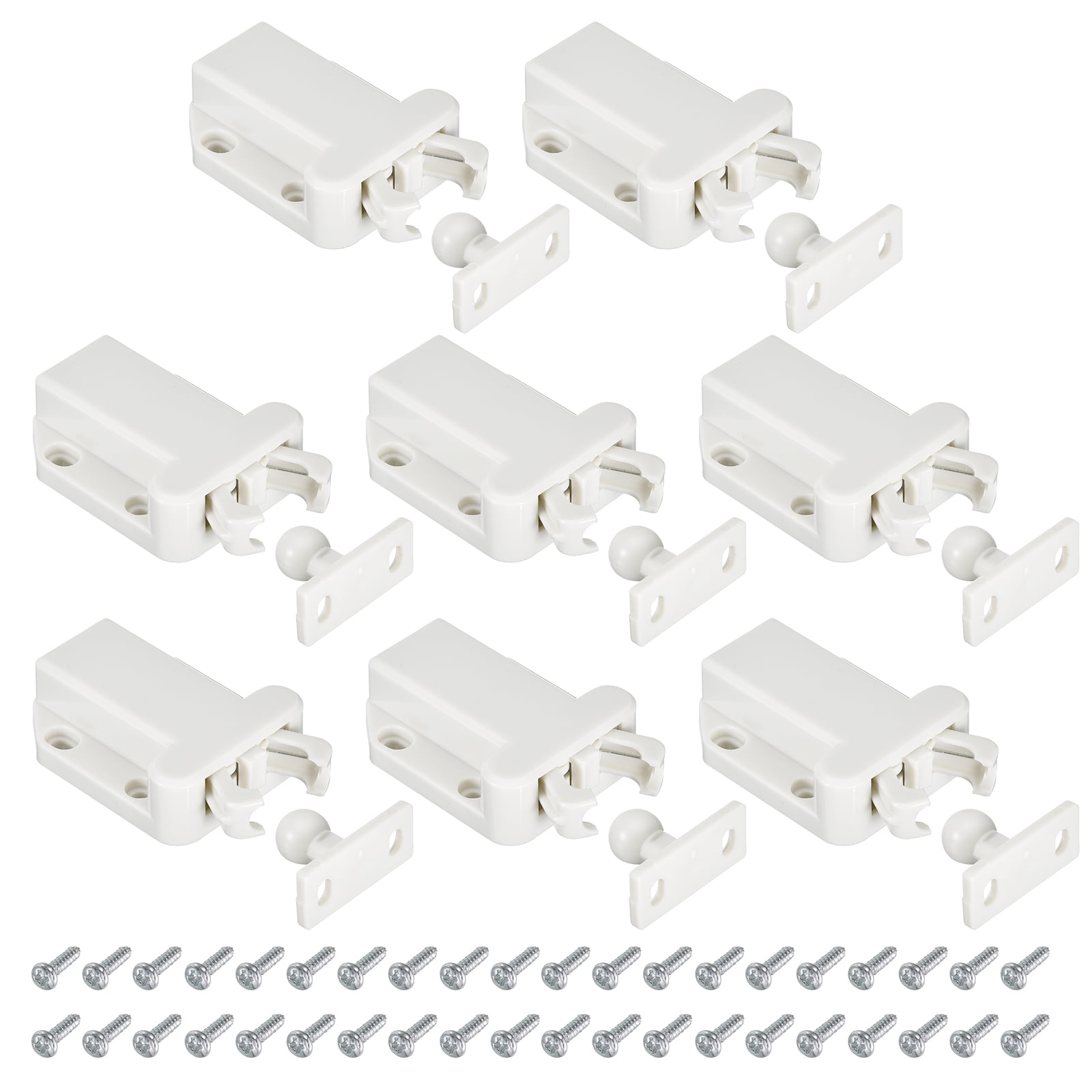 Uxcell Push Latch Touch Latch 8Pcs Push to Open Door Latch Rebound Self ...