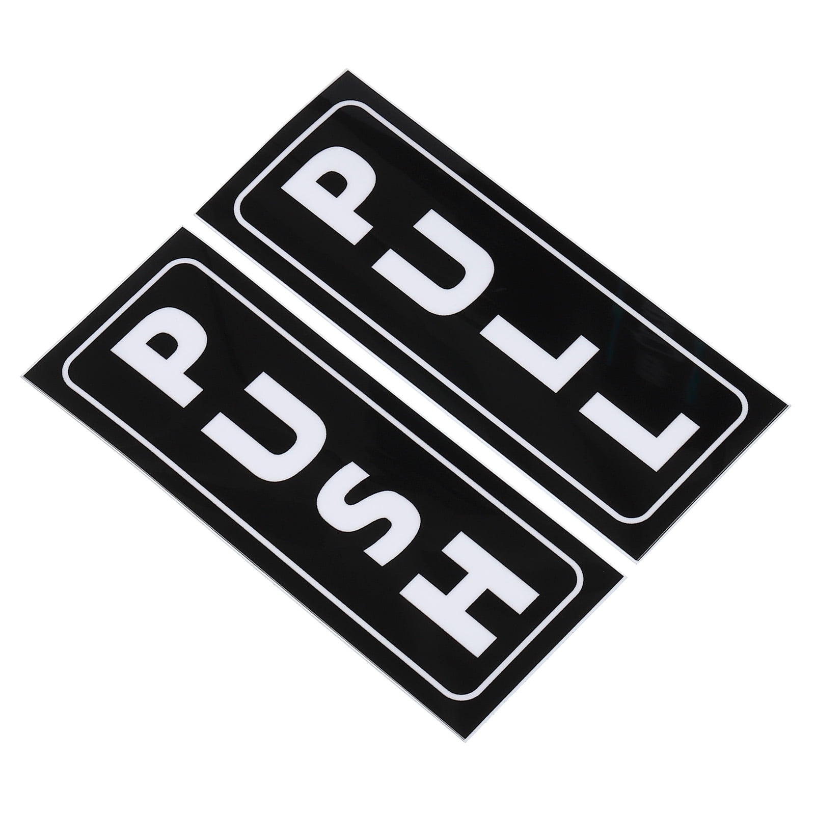 Uxcell Push Pull Door Sign Self Adhesive Waterproof Sticker Wall Marker ...