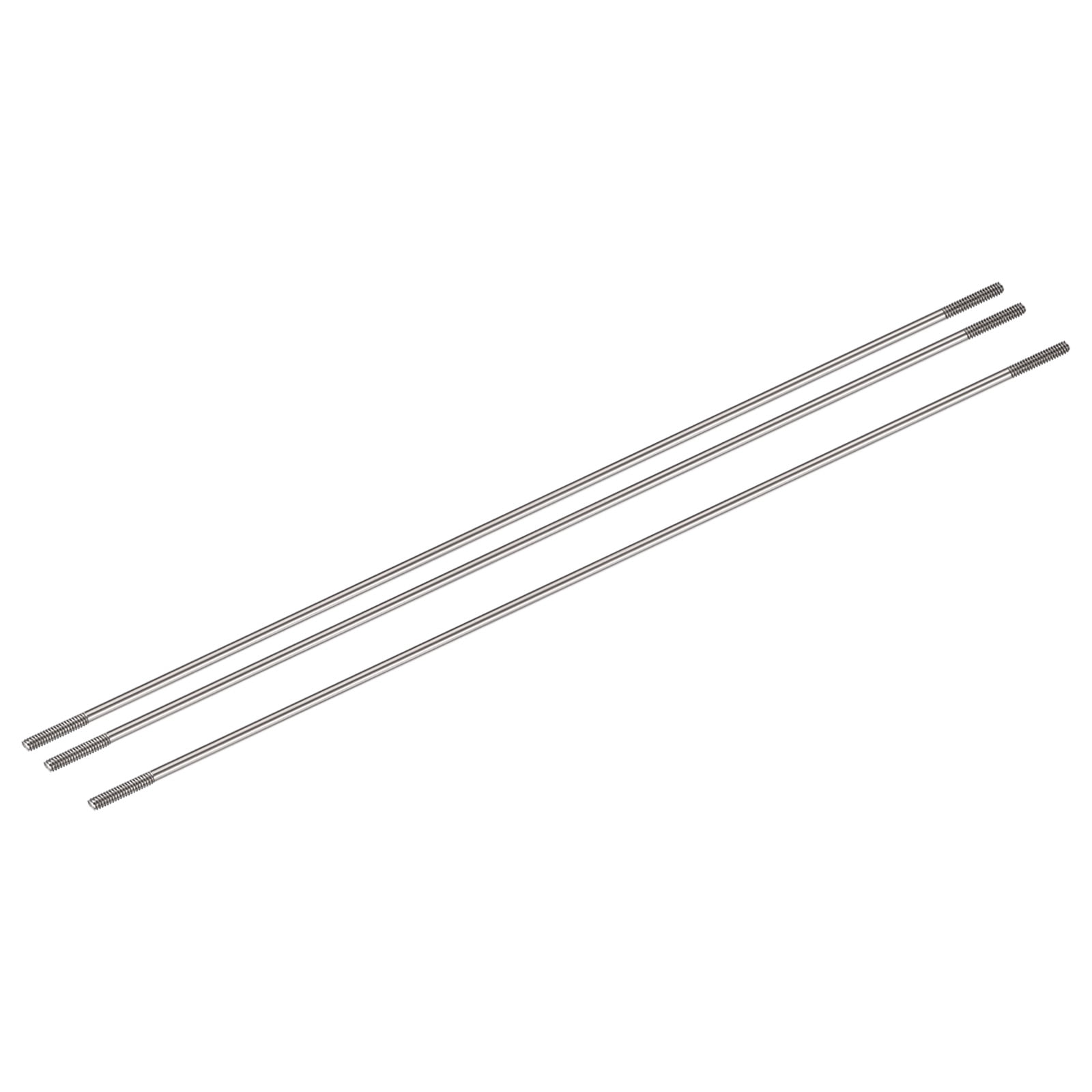 Uxcell Push Rod Connector Double End Threaded Rod 304 Stainless Steel ...