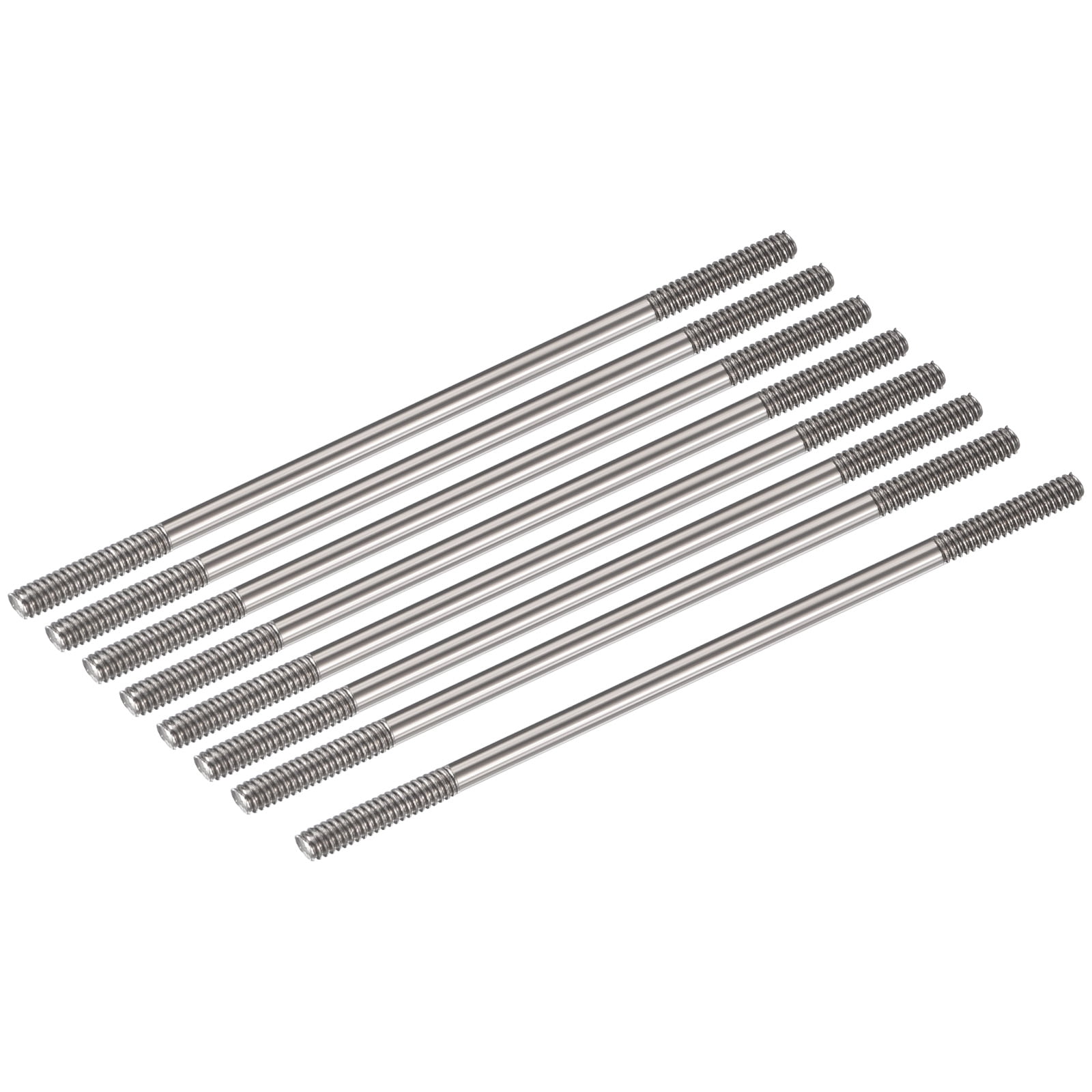 Uxcell Push Rod Connector Double End Threaded Rod 304 Stainless Steel ...