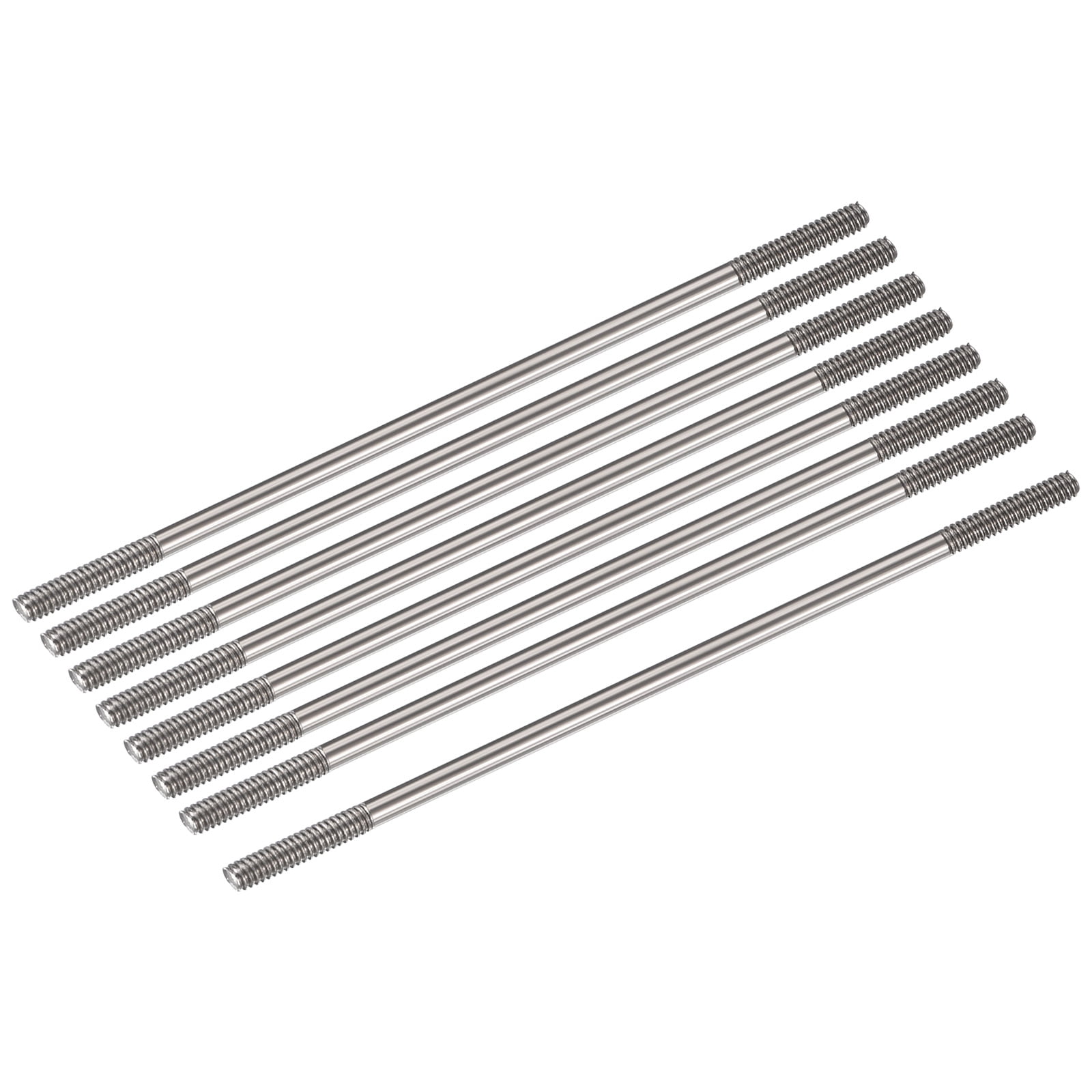 Uxcell Push Rod Connector Double End Threaded Rod 304 Stainless Steel ...