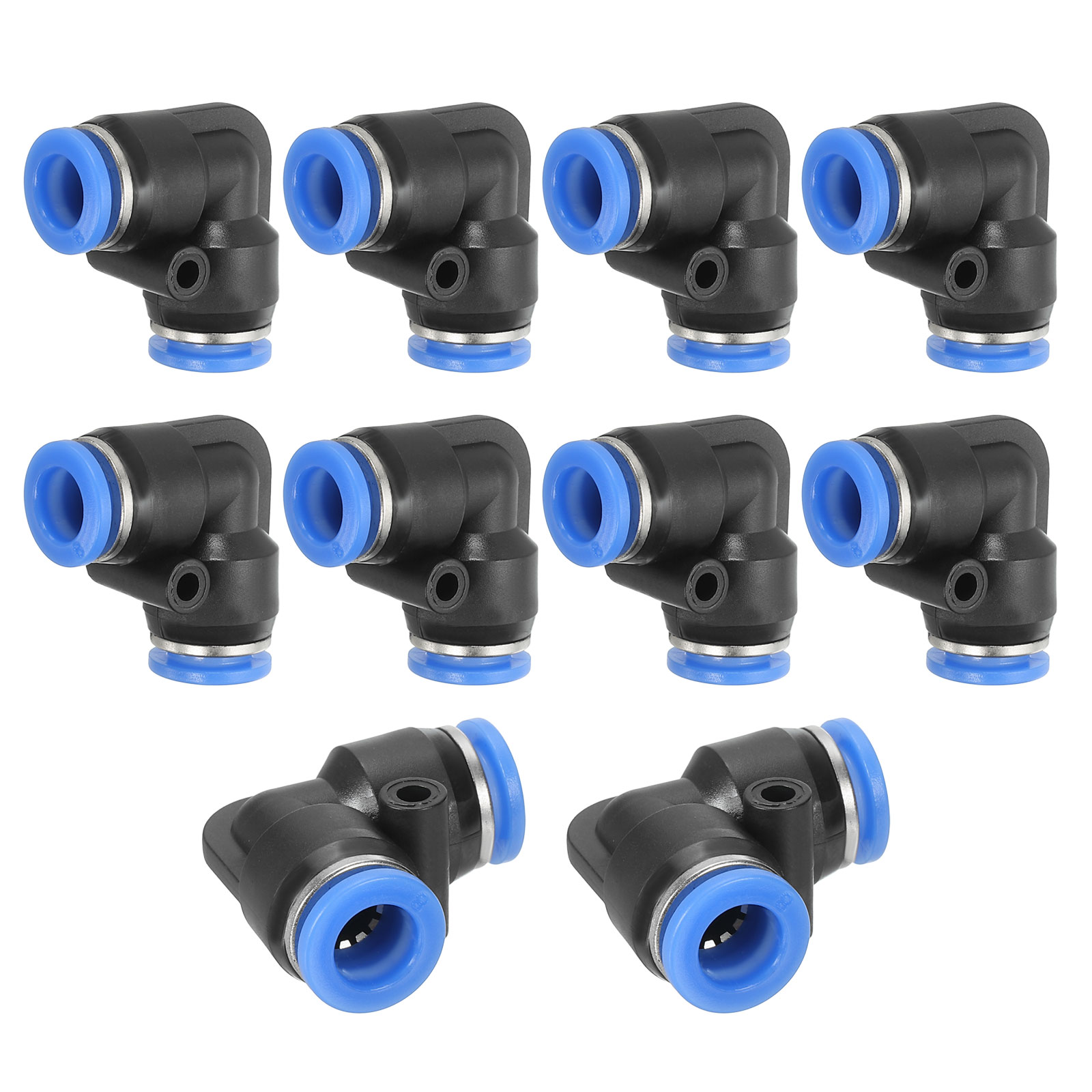 Uxcell Push to Connect Fitting 5/16" Tube OD, Elbow Air Line Hose Fitting,Blue 10 Pcs - Walmart.com
