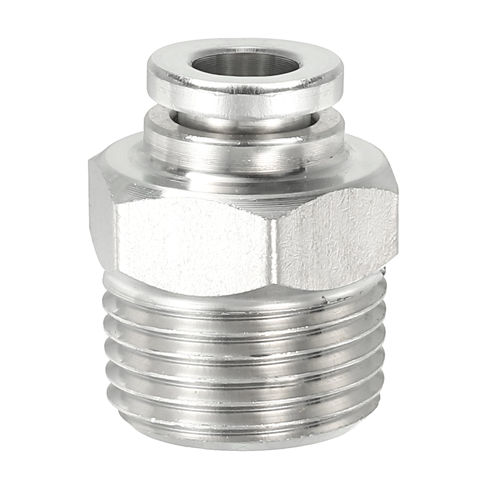 Uxcell Push to Connect Fitting, Stainless Steel Male Straight 1/4" Tube ...