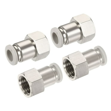 40 Pieces Straight Push Connectors, Push To Connect Fittings Quick Release Pneumatic Connectors ...