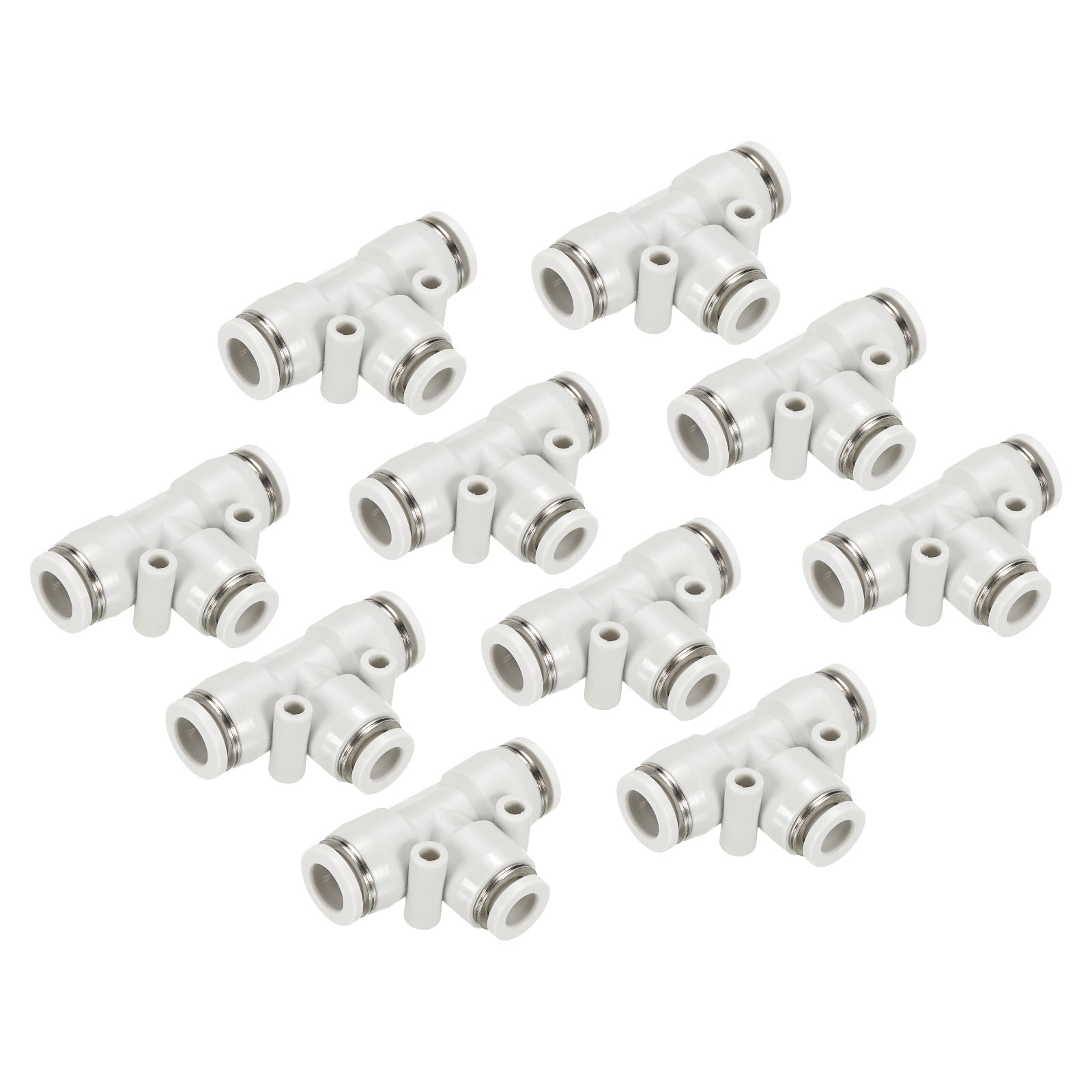 Uxcell Push to Connect Fittings, 12 Pack Air Line Pneumatic Fittings White 5/16 Inch Od ...